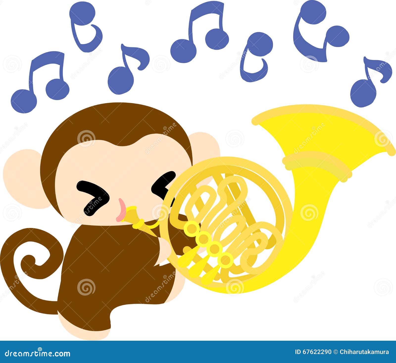 The Illustration of Pretty Monkey Stock Vector - Illustration of ...