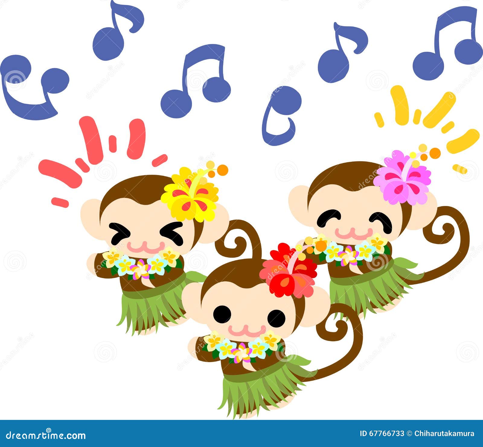 The Illustration of Pretty Monkey Stock Vector - Illustration of animal ...