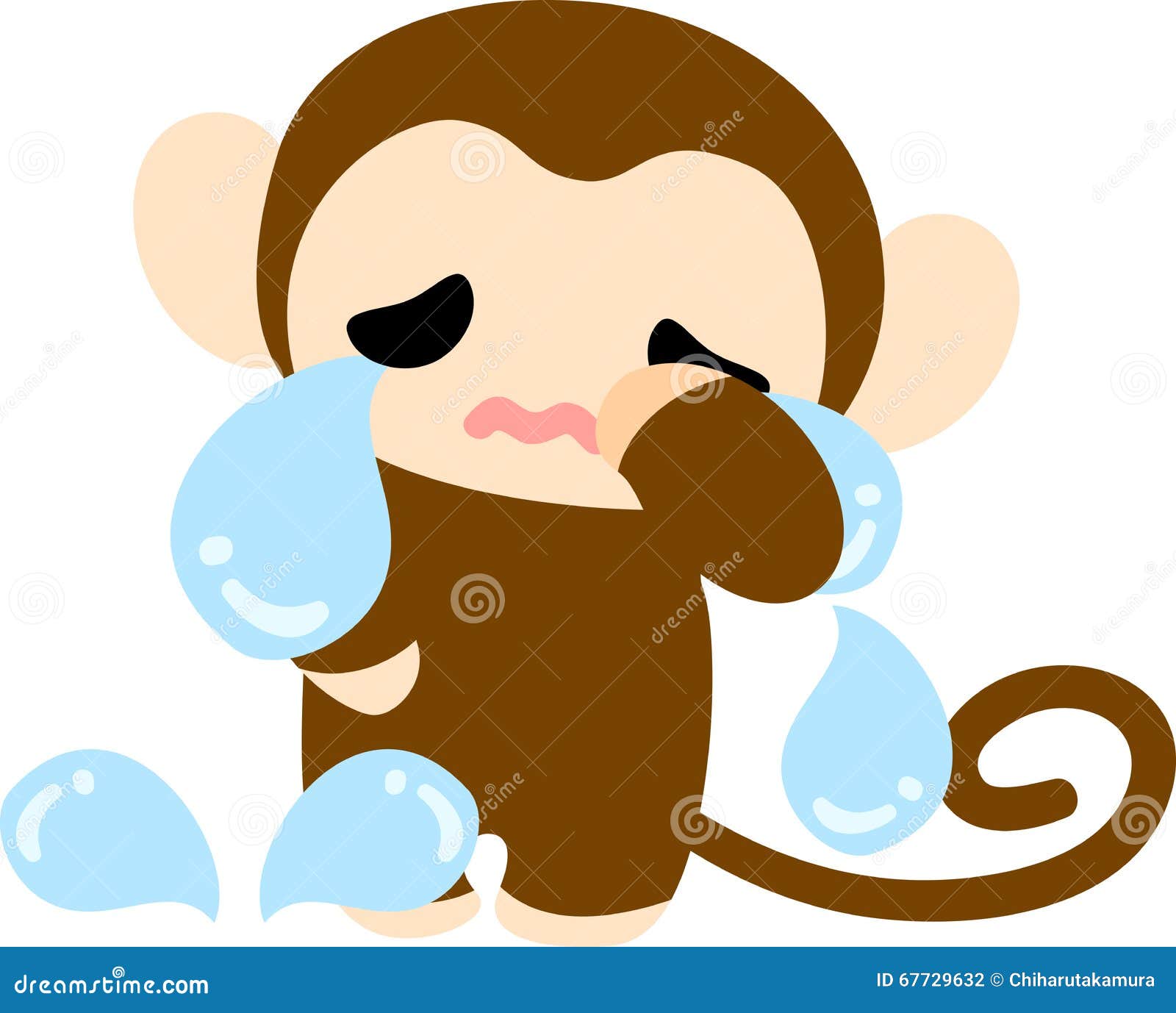 The Illustration of Pretty Monkey Stock Vector - Illustration of pretty ...