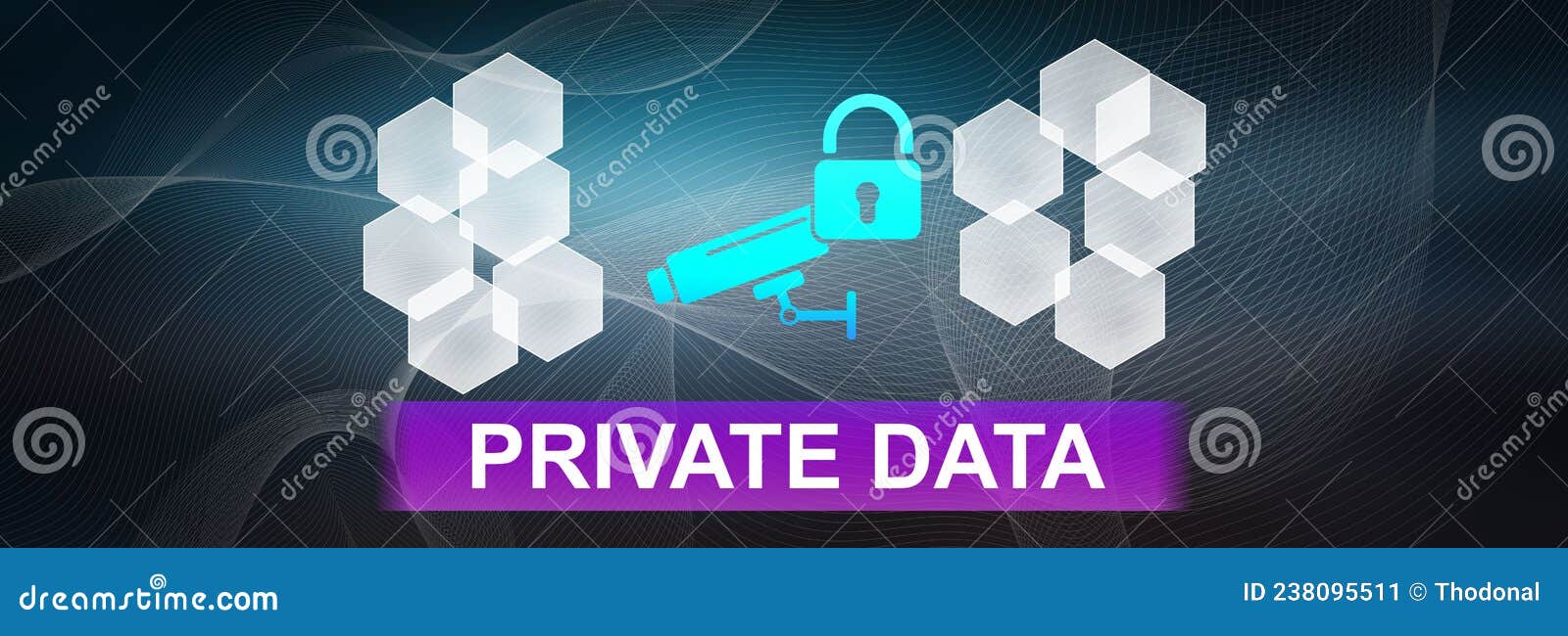Concept of private data stock illustration. Illustration of access ...