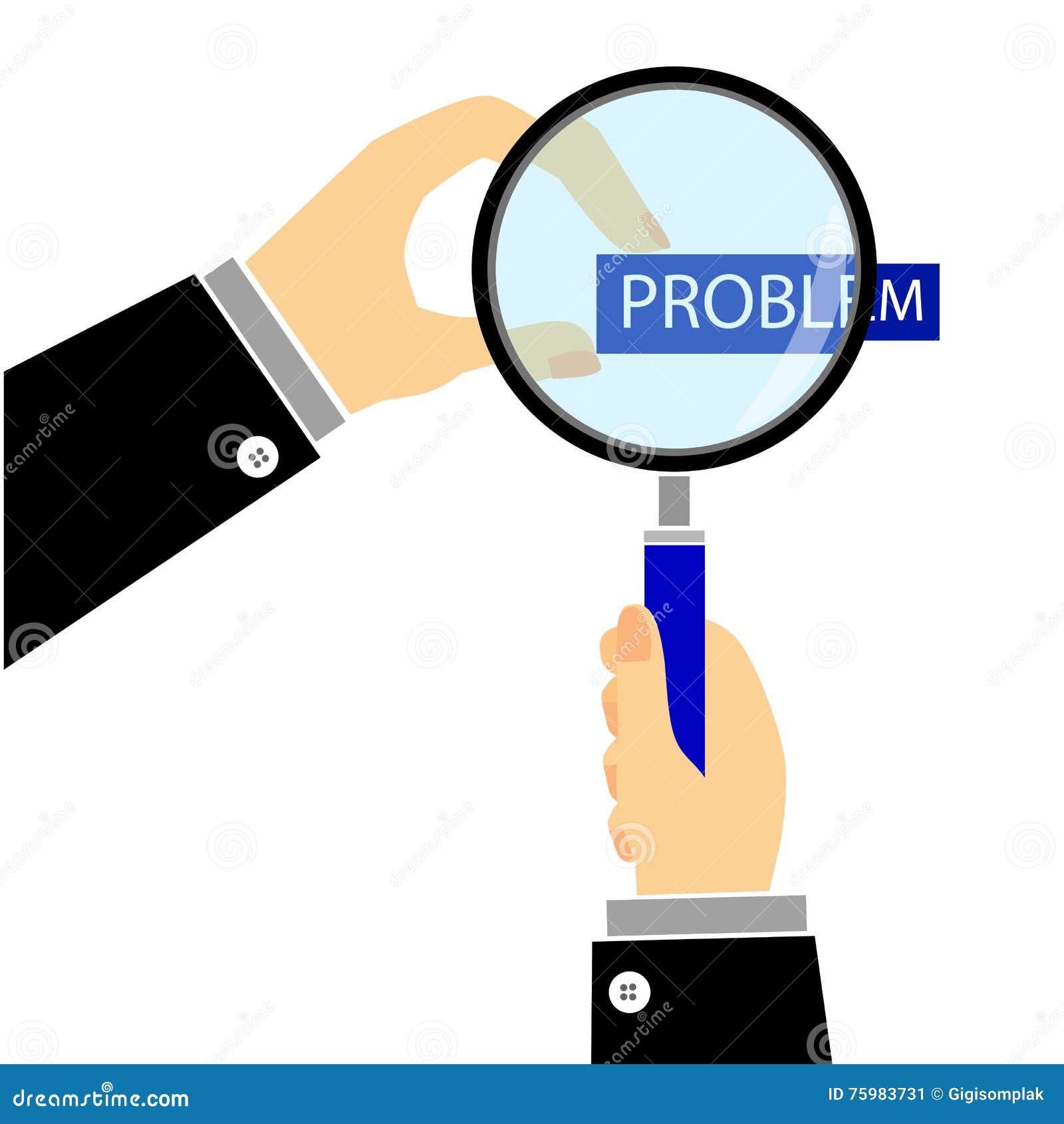 Illustration for Problem Analytic Stock Vector - Illustration of ...