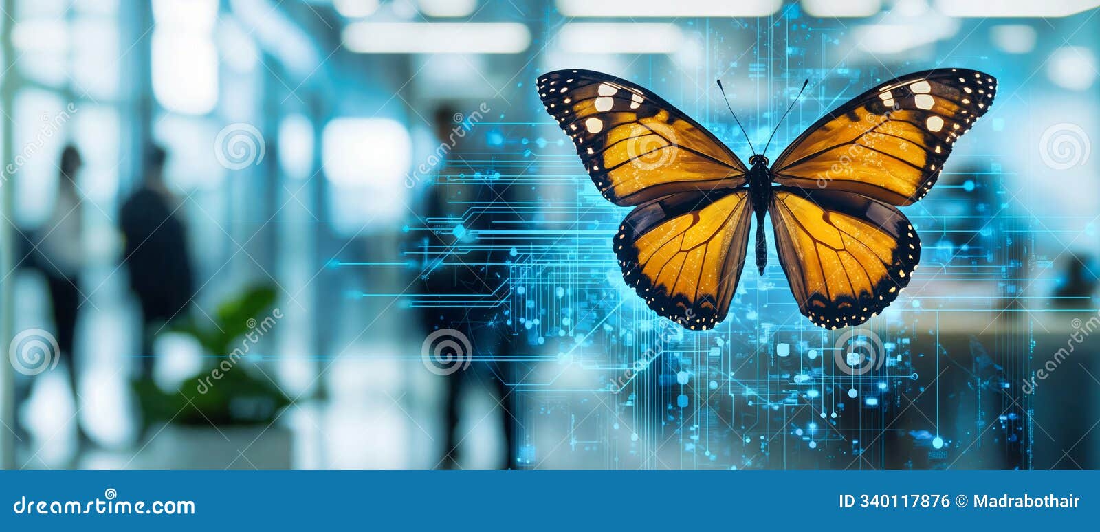 Illustration of the Process of Digital Transformation with the Symbol ...