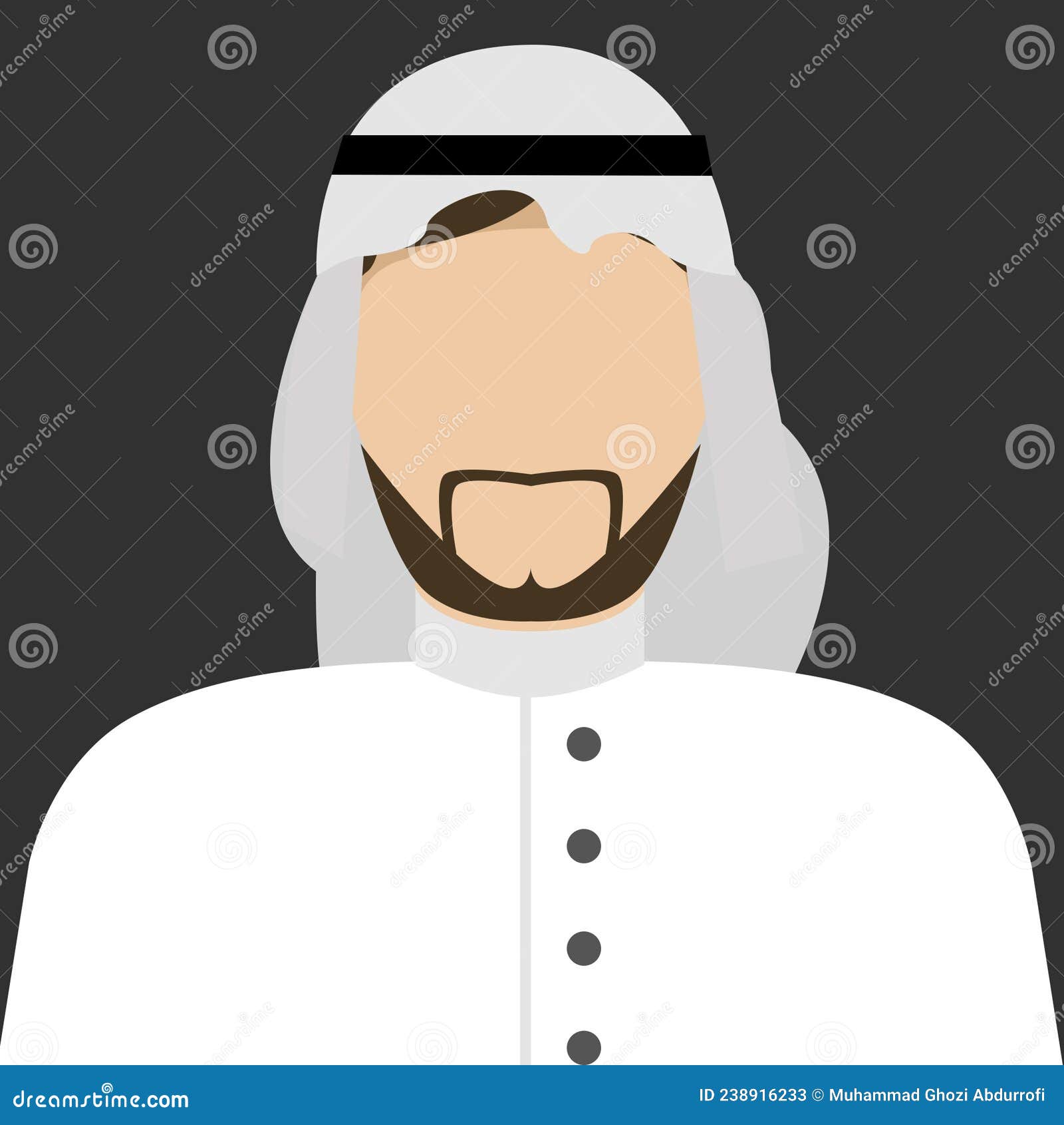 Illustration Profile Icon, Avatar Arabian Sultan Stock Illustration ...