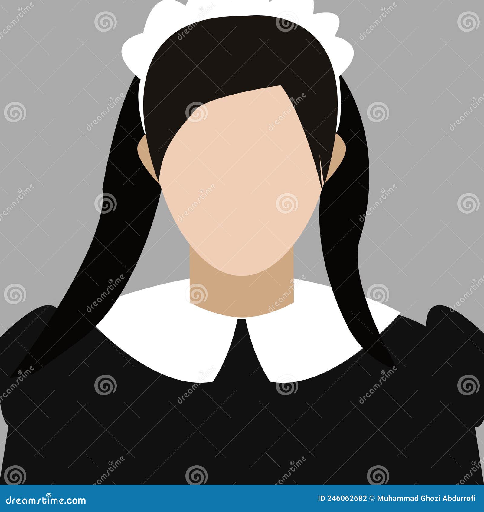 Illustration Profile Icon, Avatar Maid, Female Stock Illustration ...