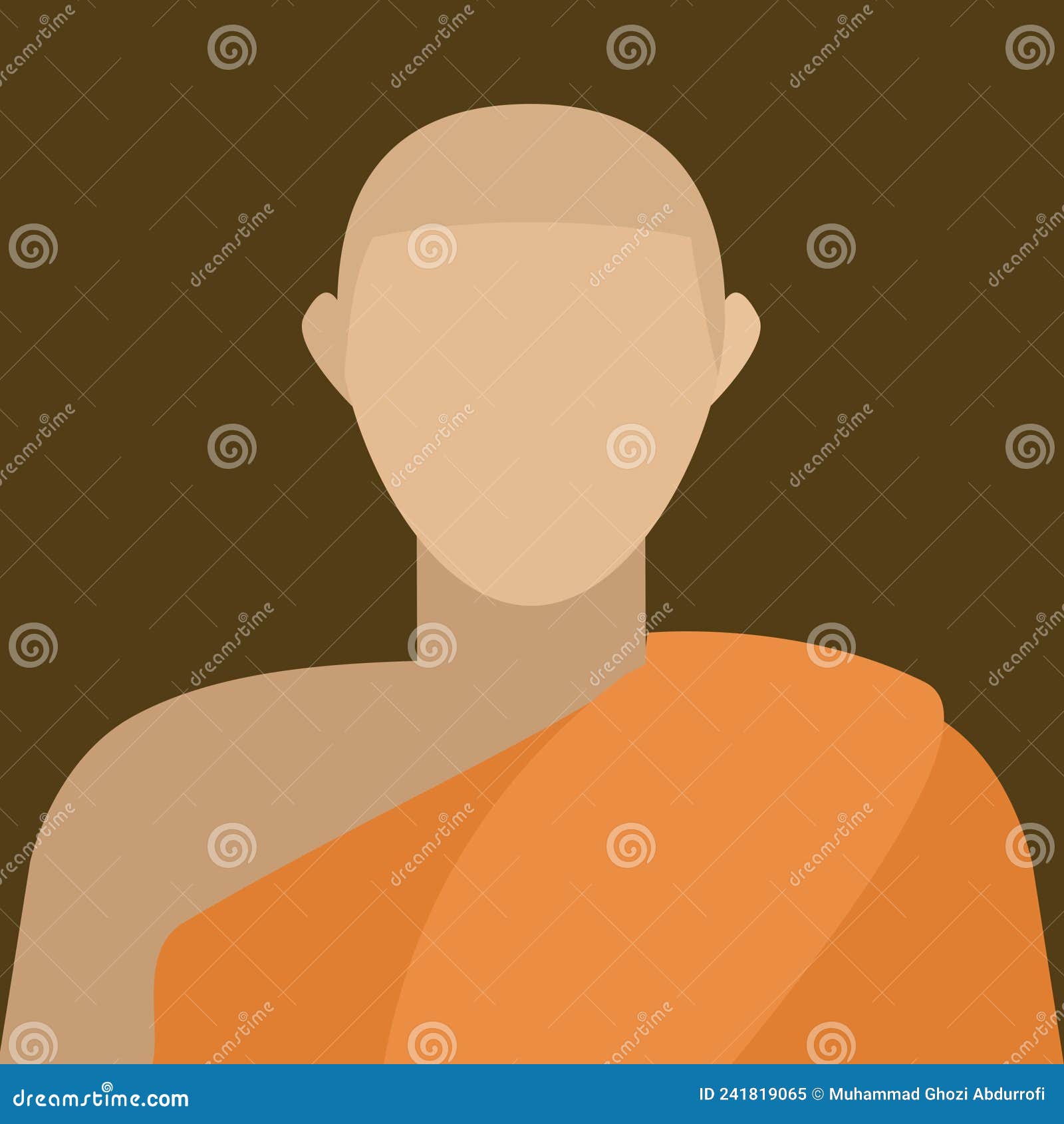 Illustration Profile Icon, Avatar Monk, Male Stock Illustration ...
