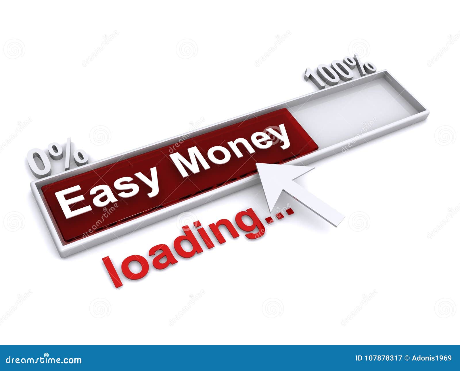 Easy money loading stock illustration. Illustration of easy - 107878317