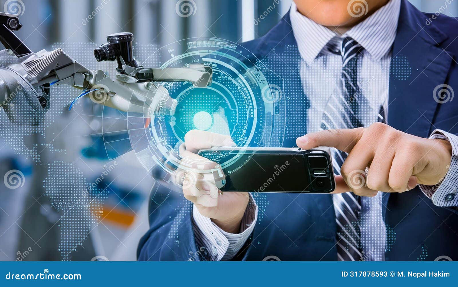 Illustration of the Progress of Digital Technology Stock Image - Image ...