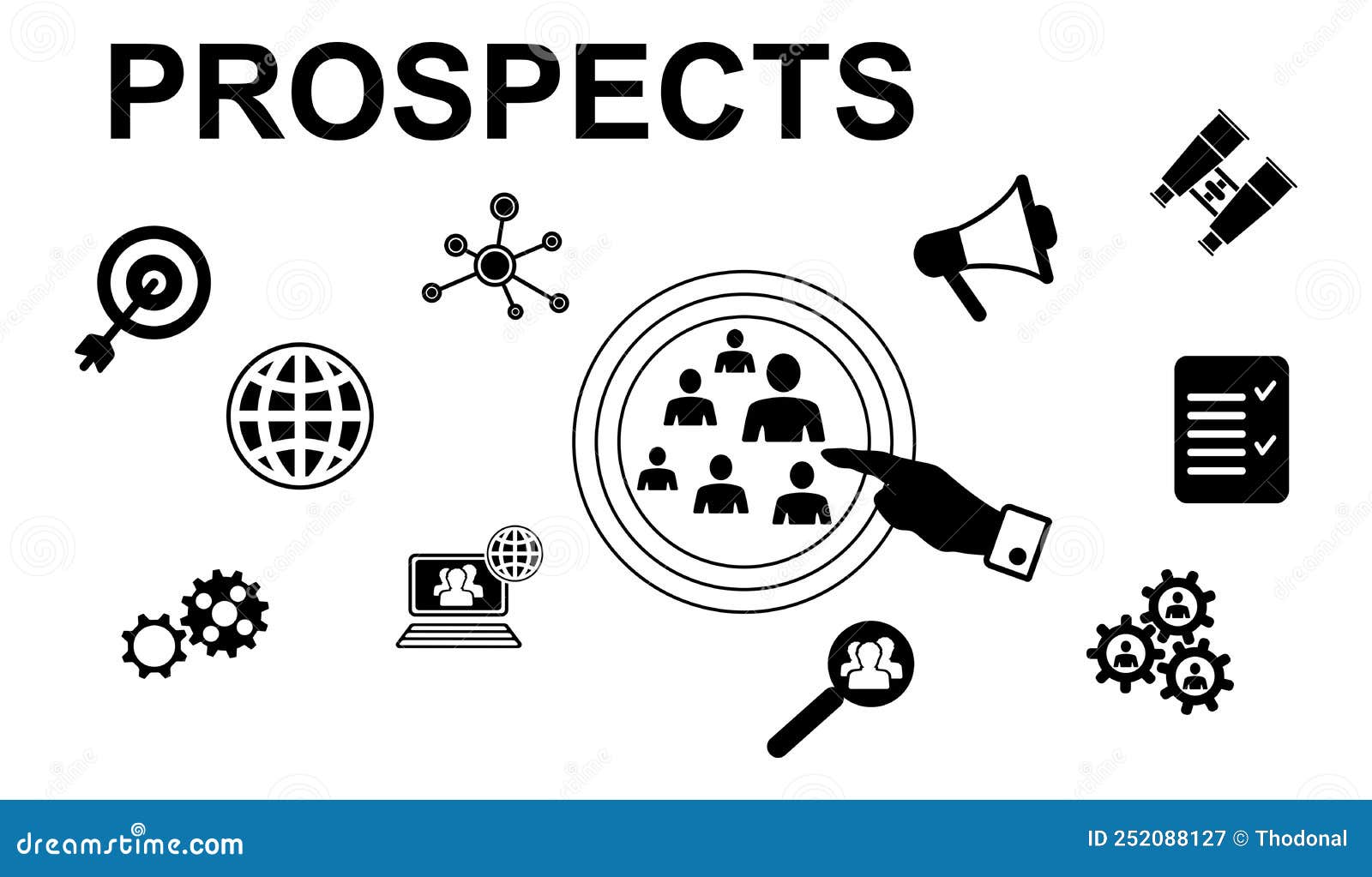 Concept of prospects stock illustration. Illustration of prospective ...