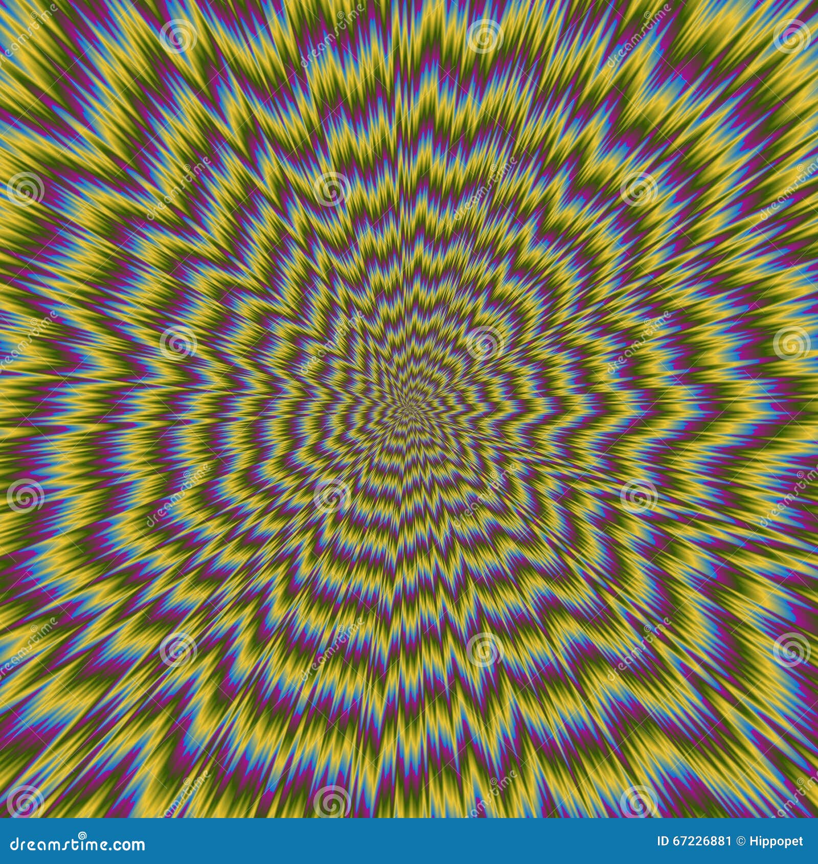 Hypnotic Bright Circles Move To Center. Animation. Hypnotic Animation With Neon Rings Moving On ...