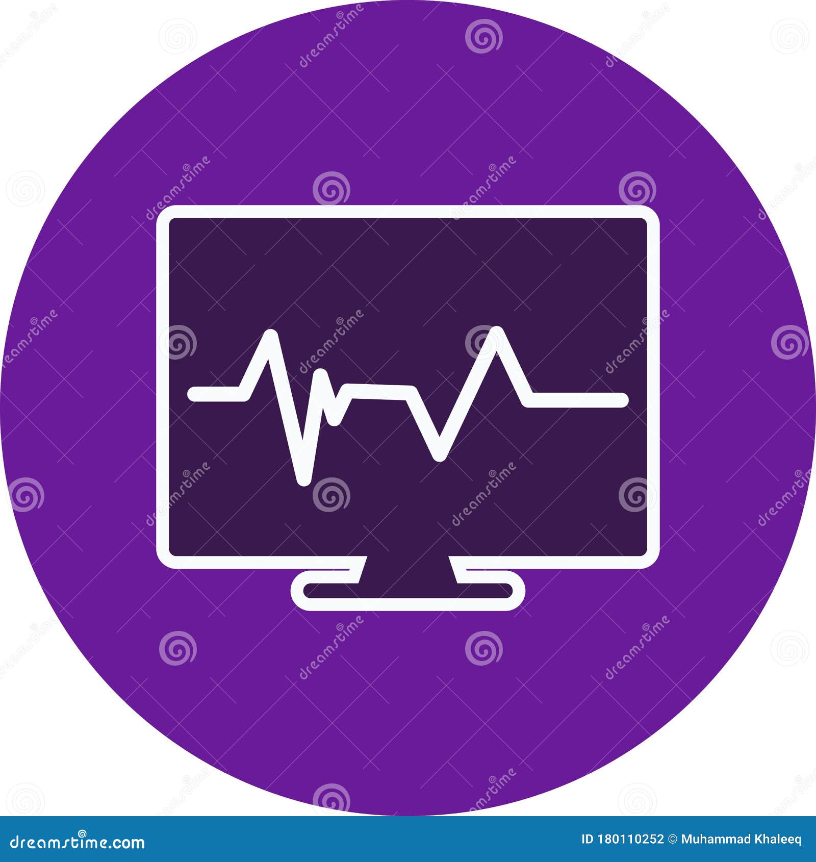 Illustration Pulse Icon for Personal and Commercial Use. Stock ...