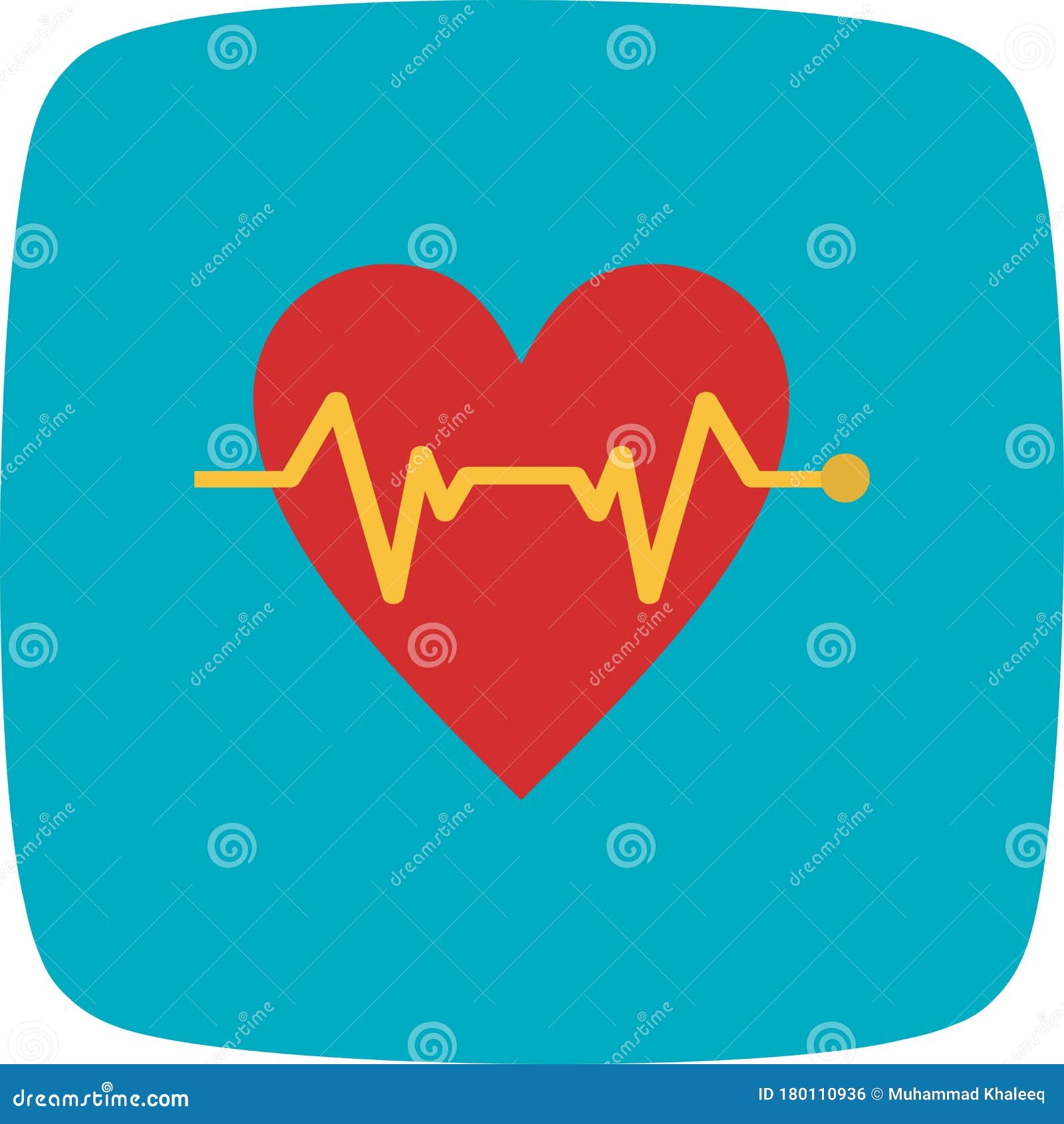 Illustration Pulse Rate Icon for Personal and Commercial Use. Stock ...