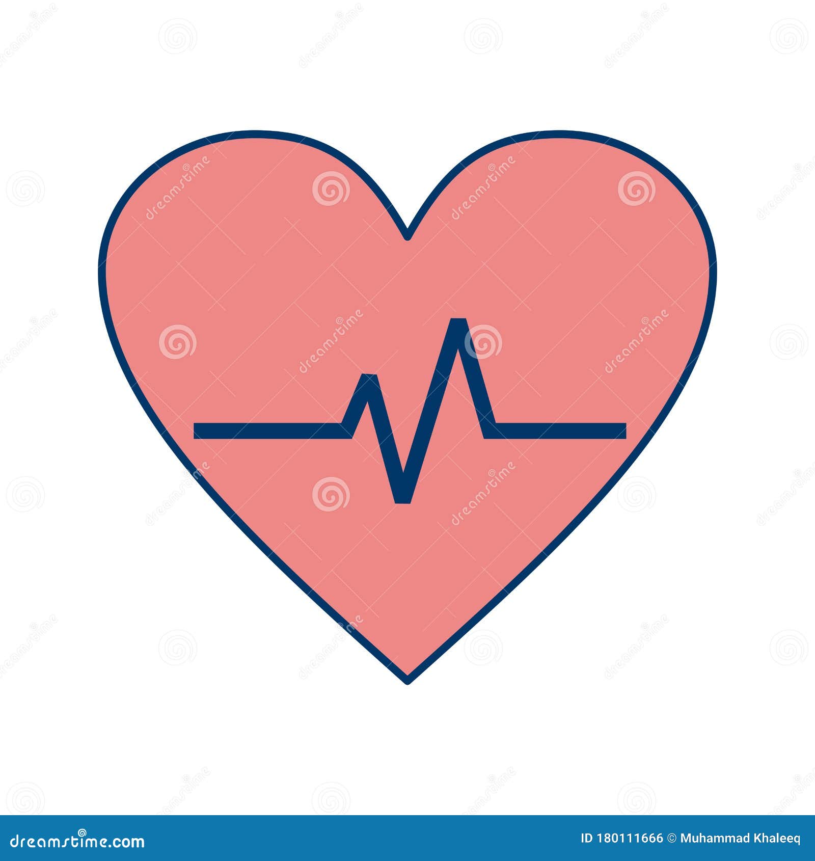 Illustration Pulse Rate Icon for Personal and Commercial Use. Stock ...