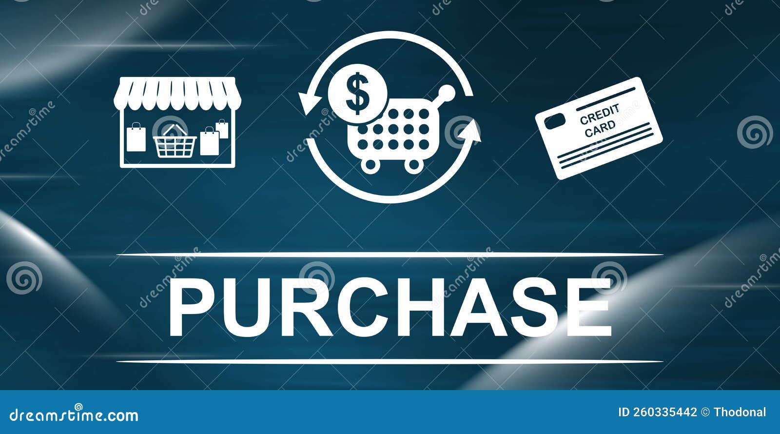 Concept of purchase stock illustration. Illustration of digital - 260335442