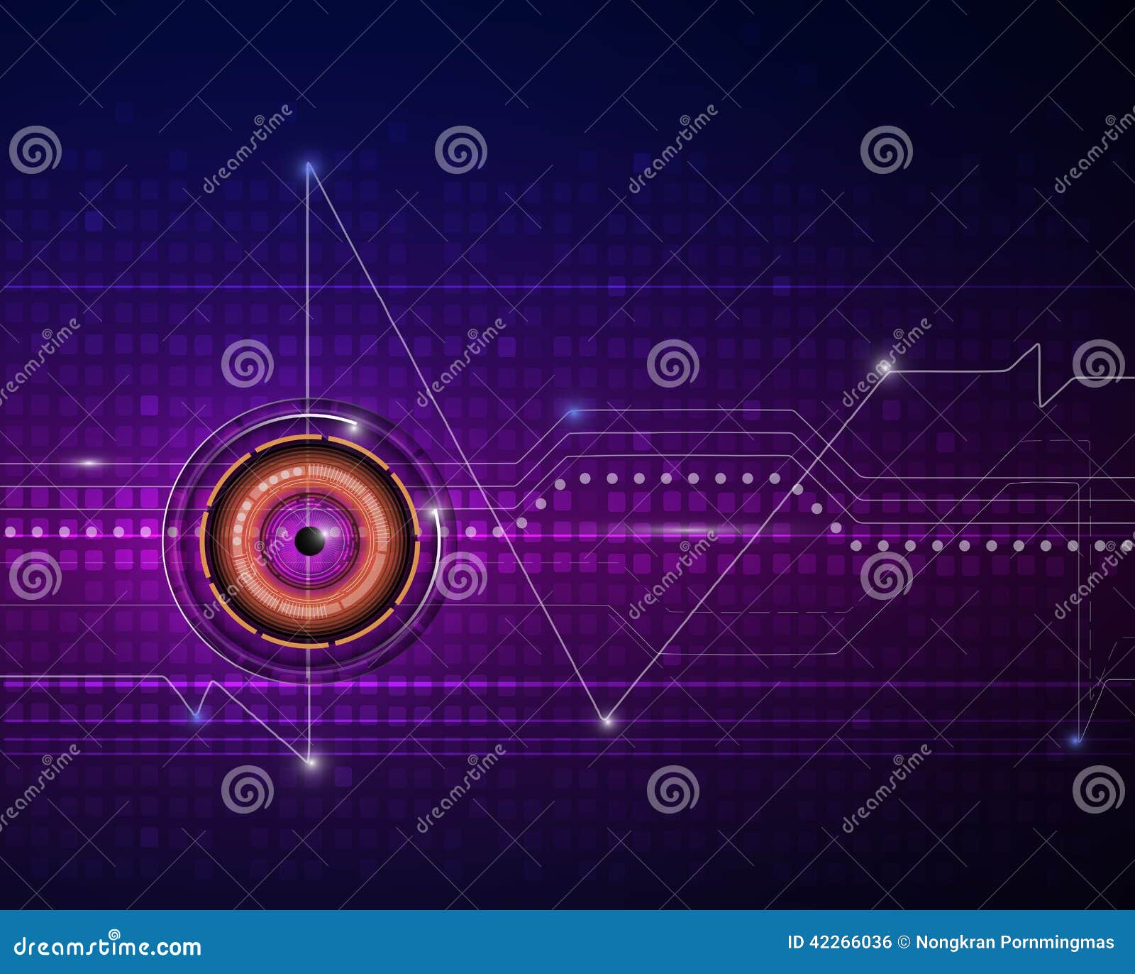 Illustration Purple Blue Abstract Technology Stock Vector ...