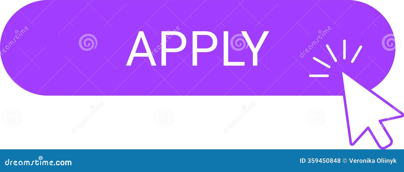 Illustration of a Purple Button Labeled Apply with a Clicking Cursor ...