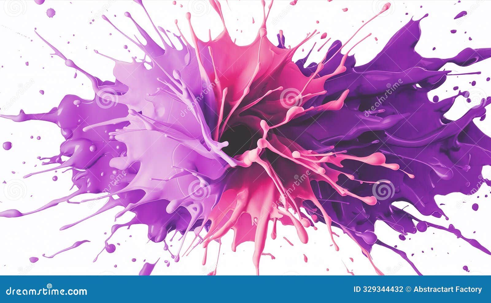 Illustration of a Purple Color Splash on a Solid Background. Generative ...