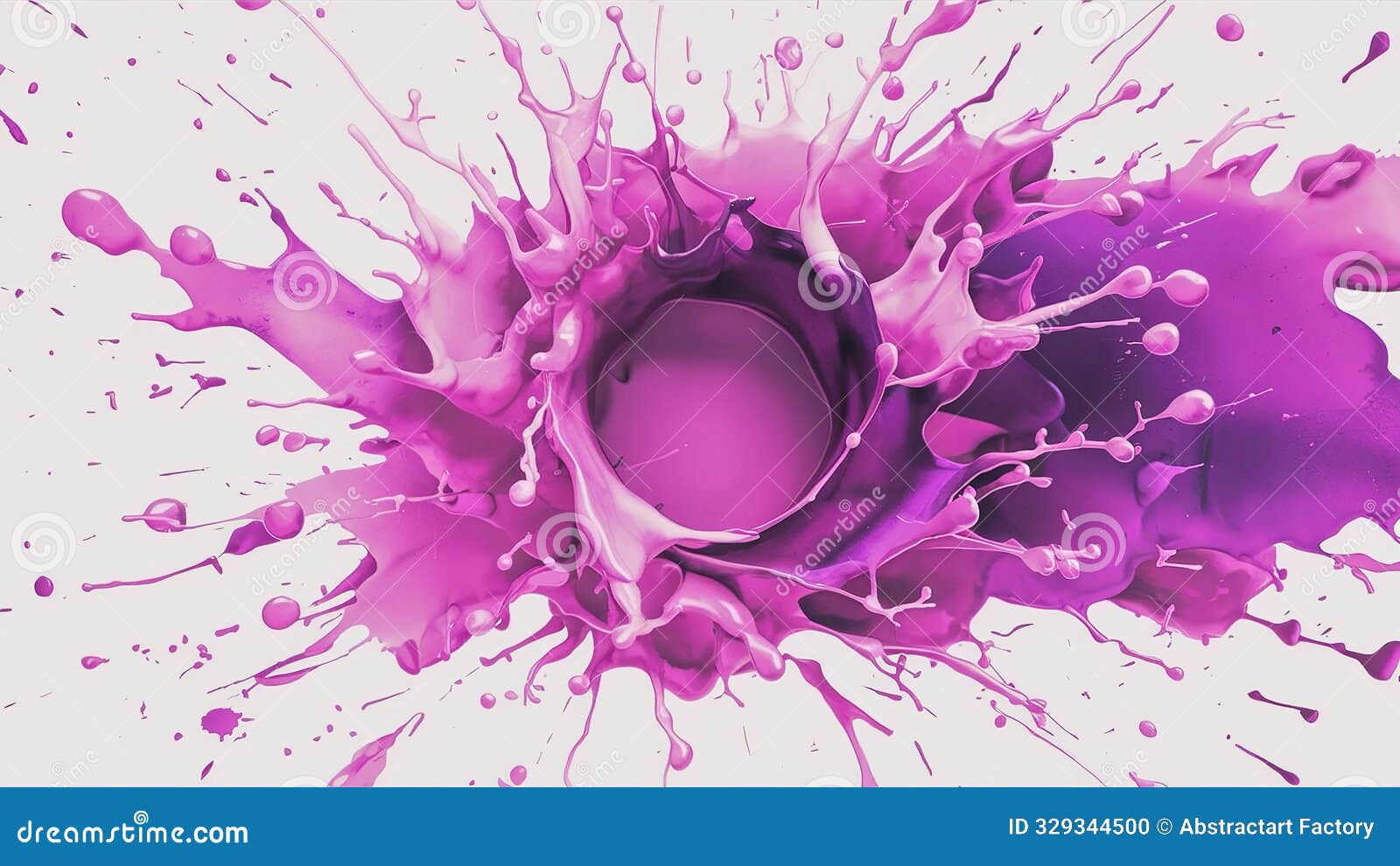 Illustration of a Purple Color Splash on a Solid Background. Generative ...