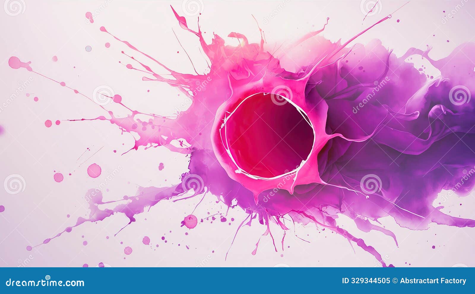 Illustration of a Purple Color Splash on a Solid Background. Generative ...