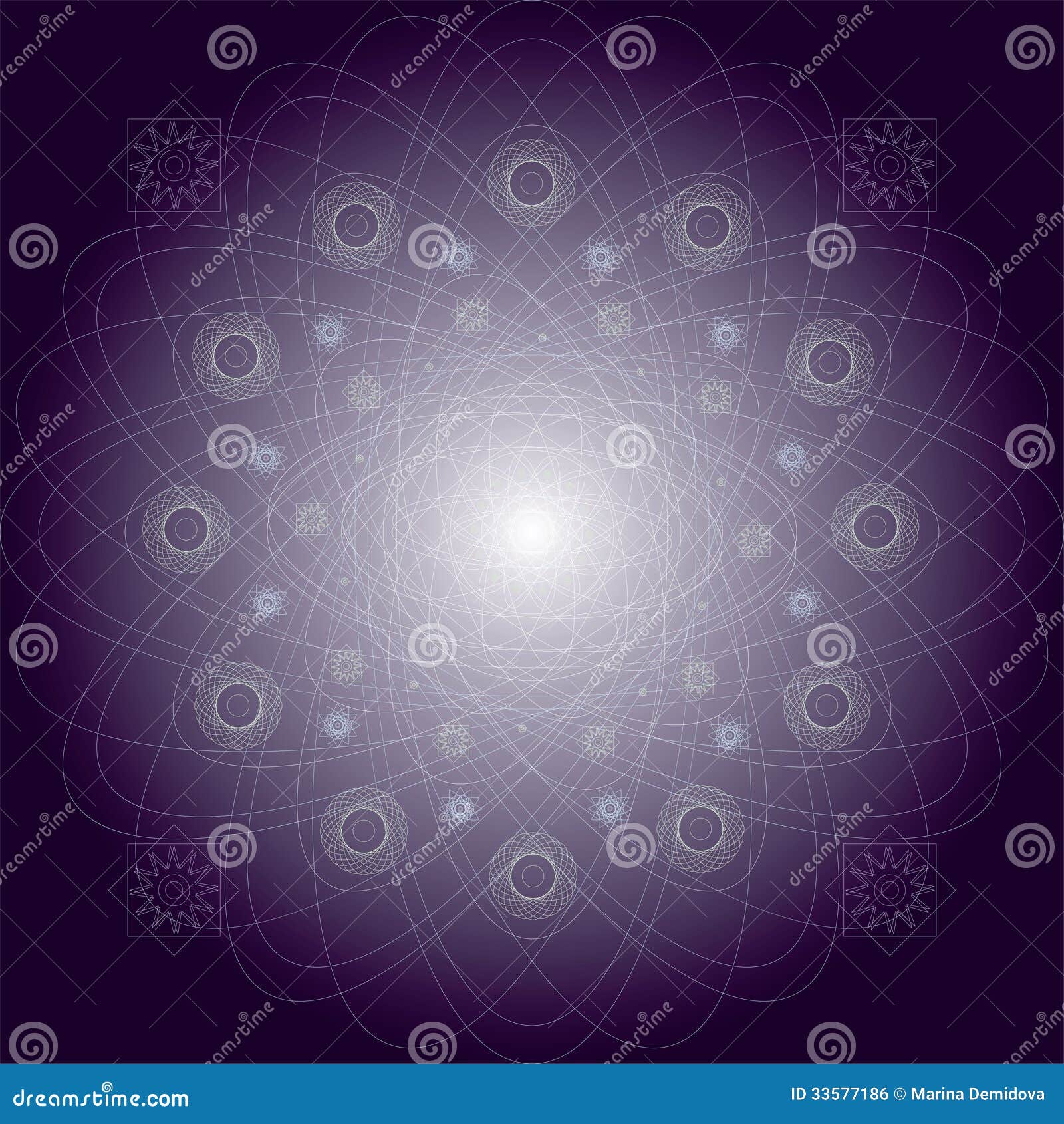 Illustration Purple Mystical Pattern Stock Vector - Illustration of ...