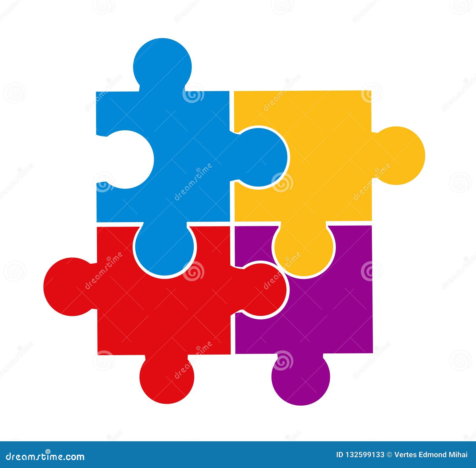 Illustration of Puzzle Pieces Stock Vector - Illustration of playing ...