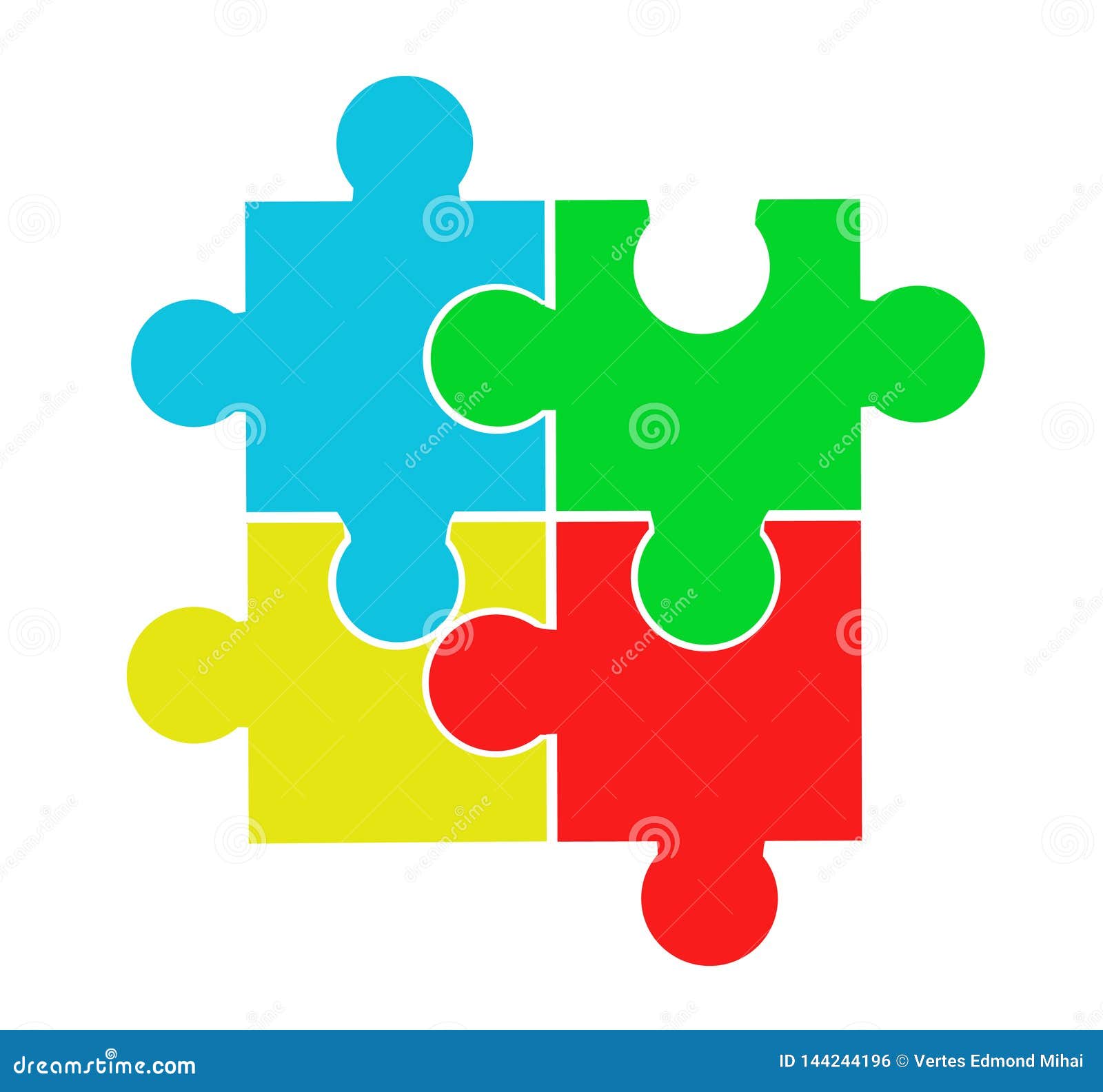 Illustration of Puzzle Pieces Stock Vector - Illustration of idea ...