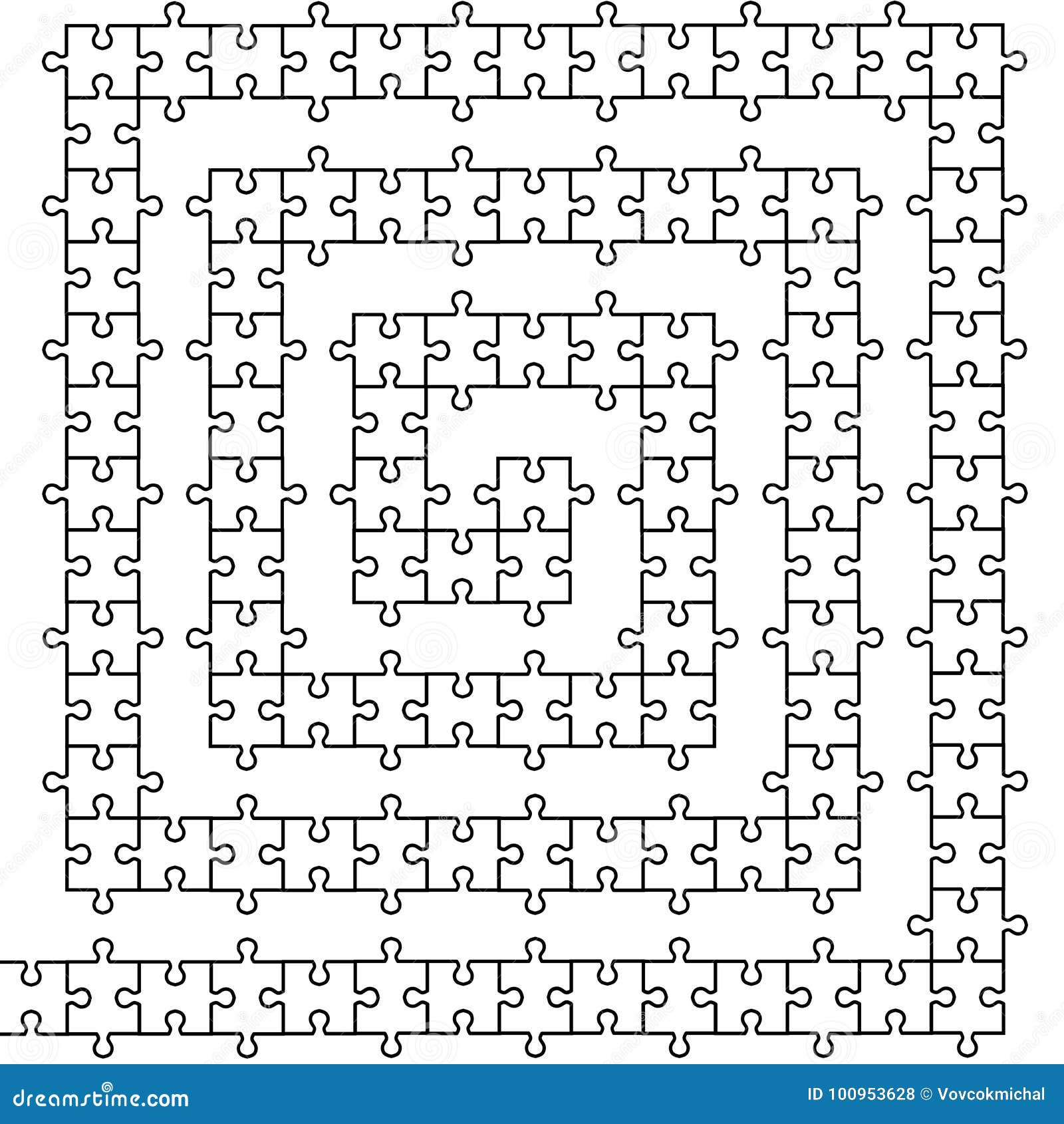 Puzzle road stock photo. Illustration of confuse, intelligence - 100953628