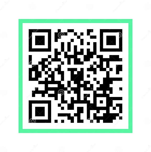 Illustration of QR Code on White Background Stock Illustration ...