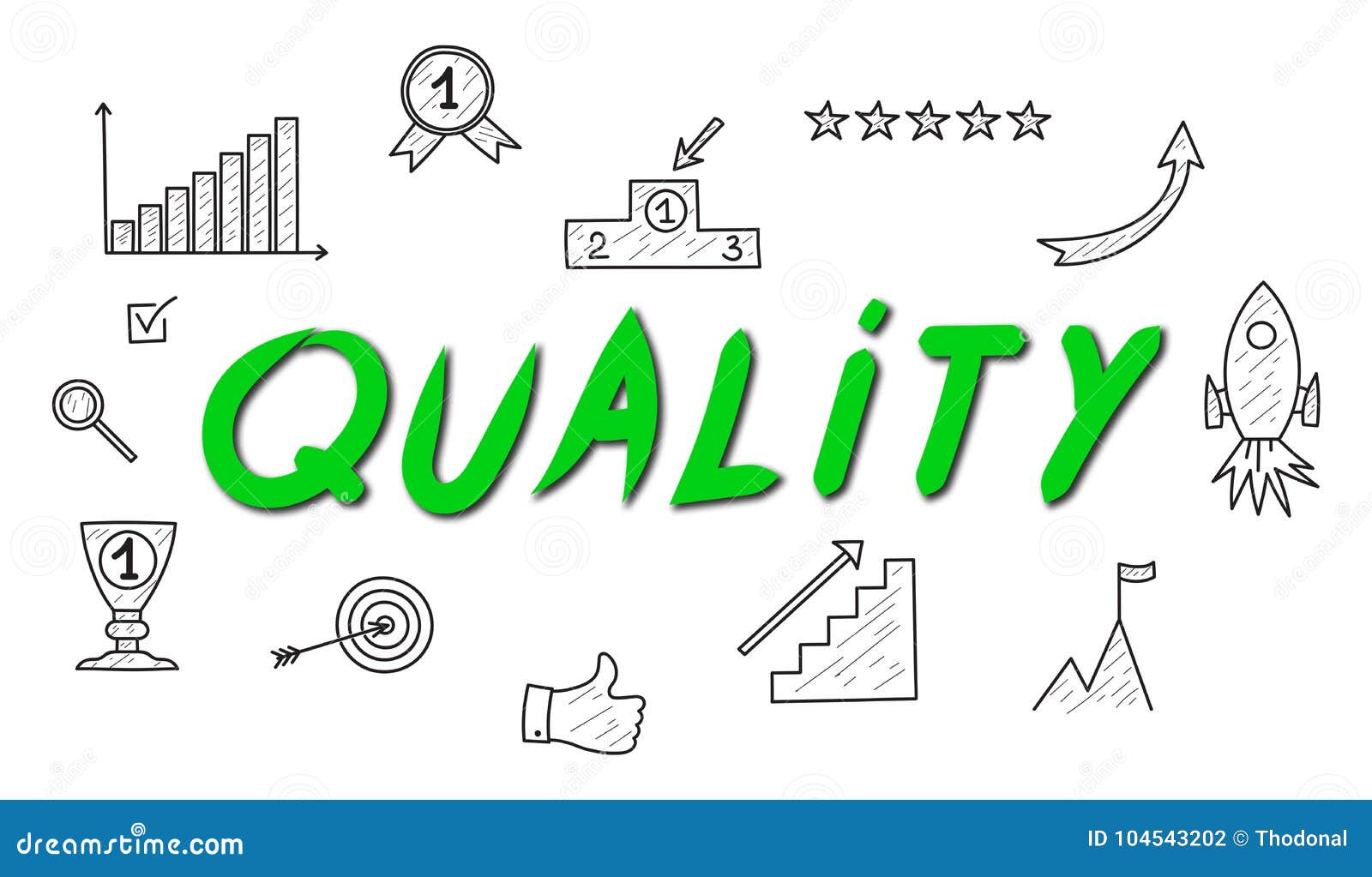 Concept of quality stock illustration. Illustration of improvement ...