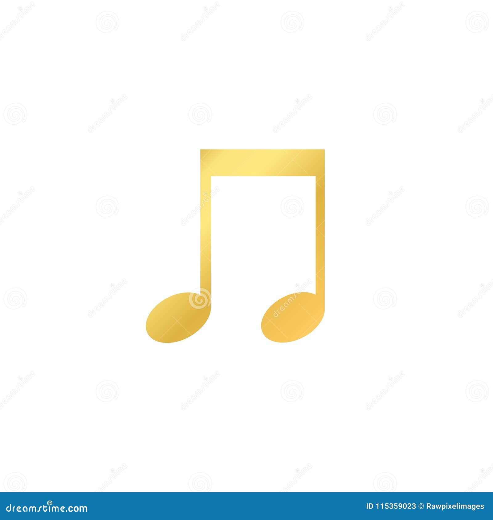 Illustration of a Quaver Musical Note Stock Illustration - Illustration ...