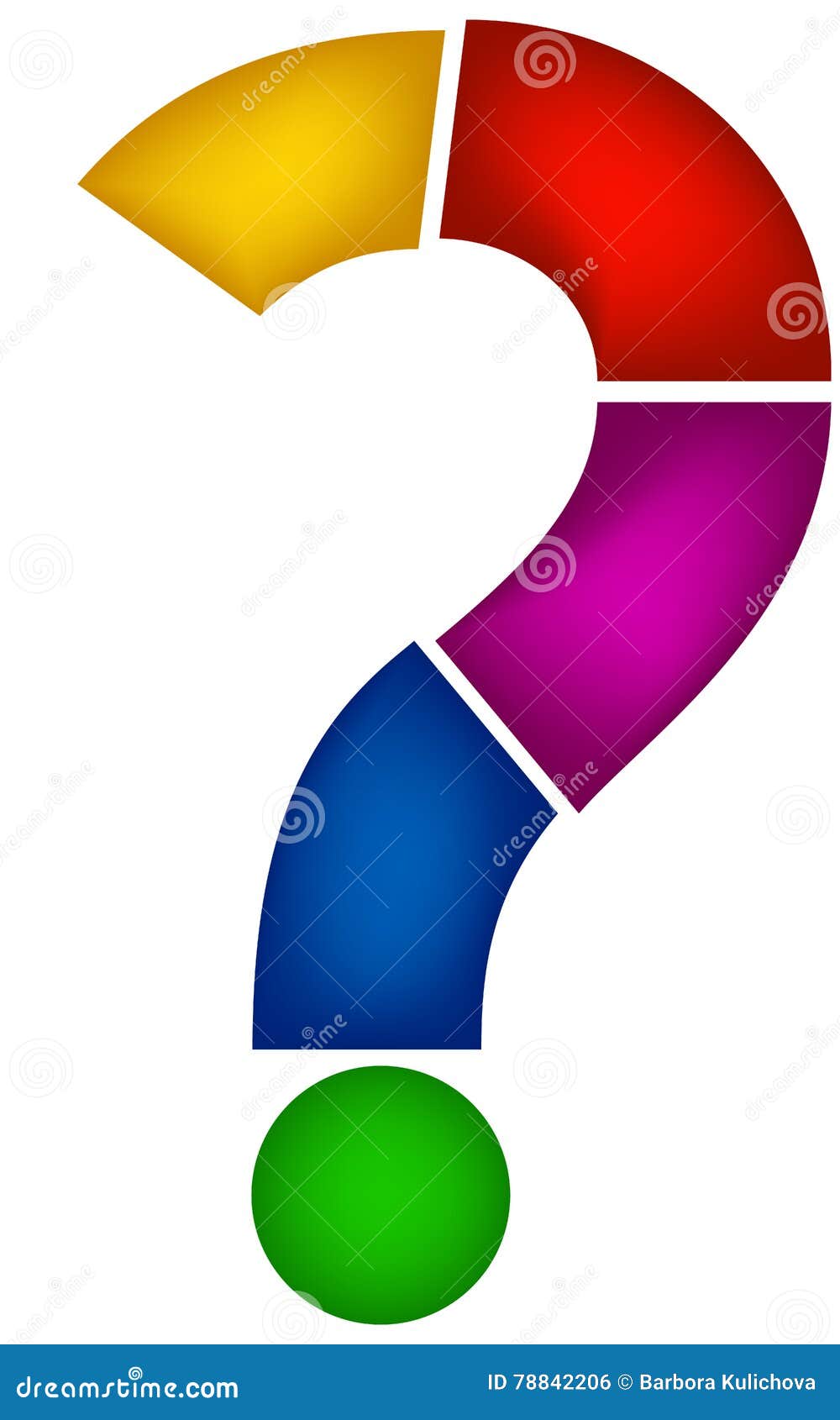 Illustration Question Mark Infographics Stock Vector - Illustration of ...