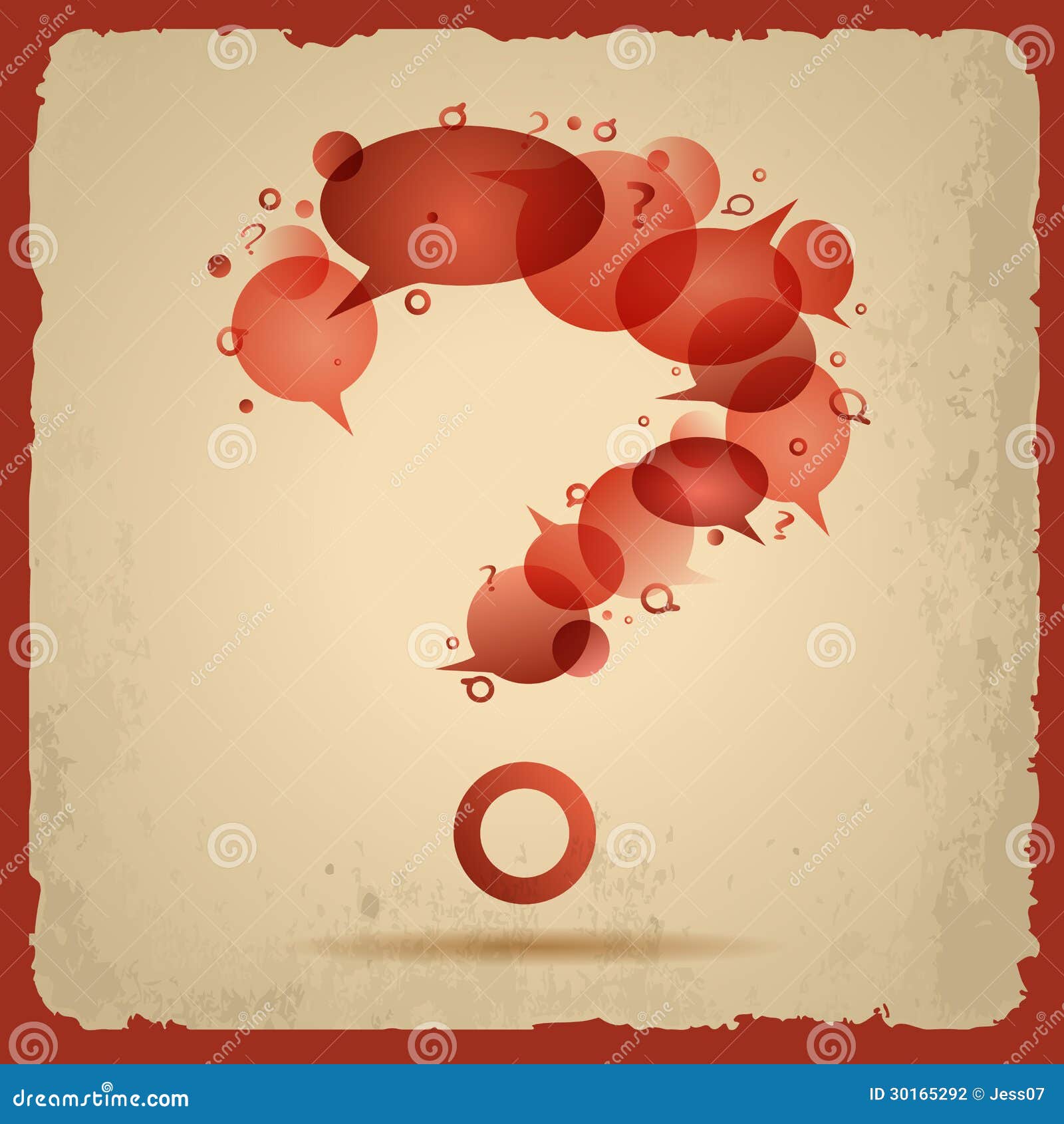 Question Mark on Old Paper Background Stock Illustration - Illustration ...