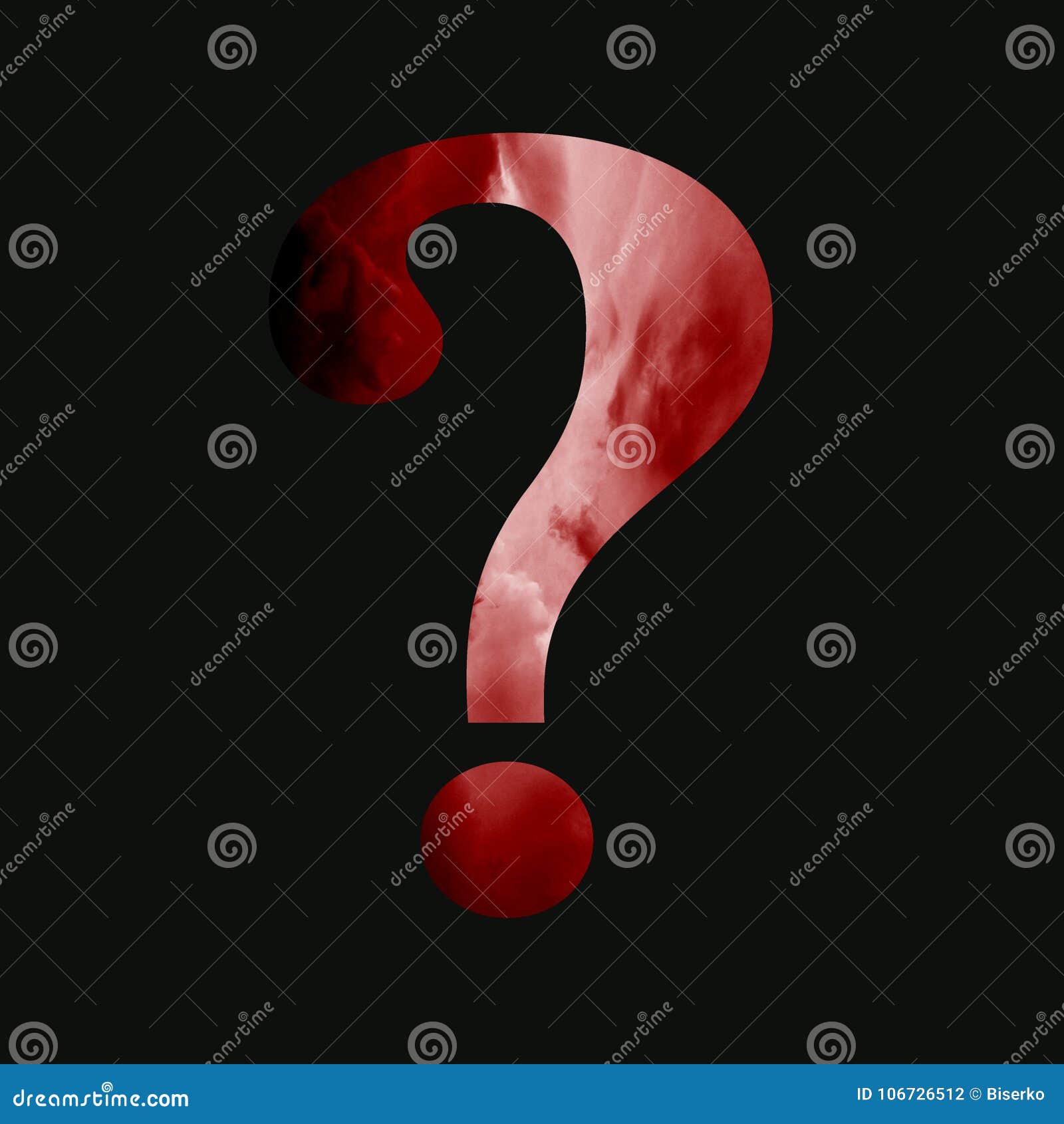 Danger question mark stock illustration. Illustration of ignoring ...