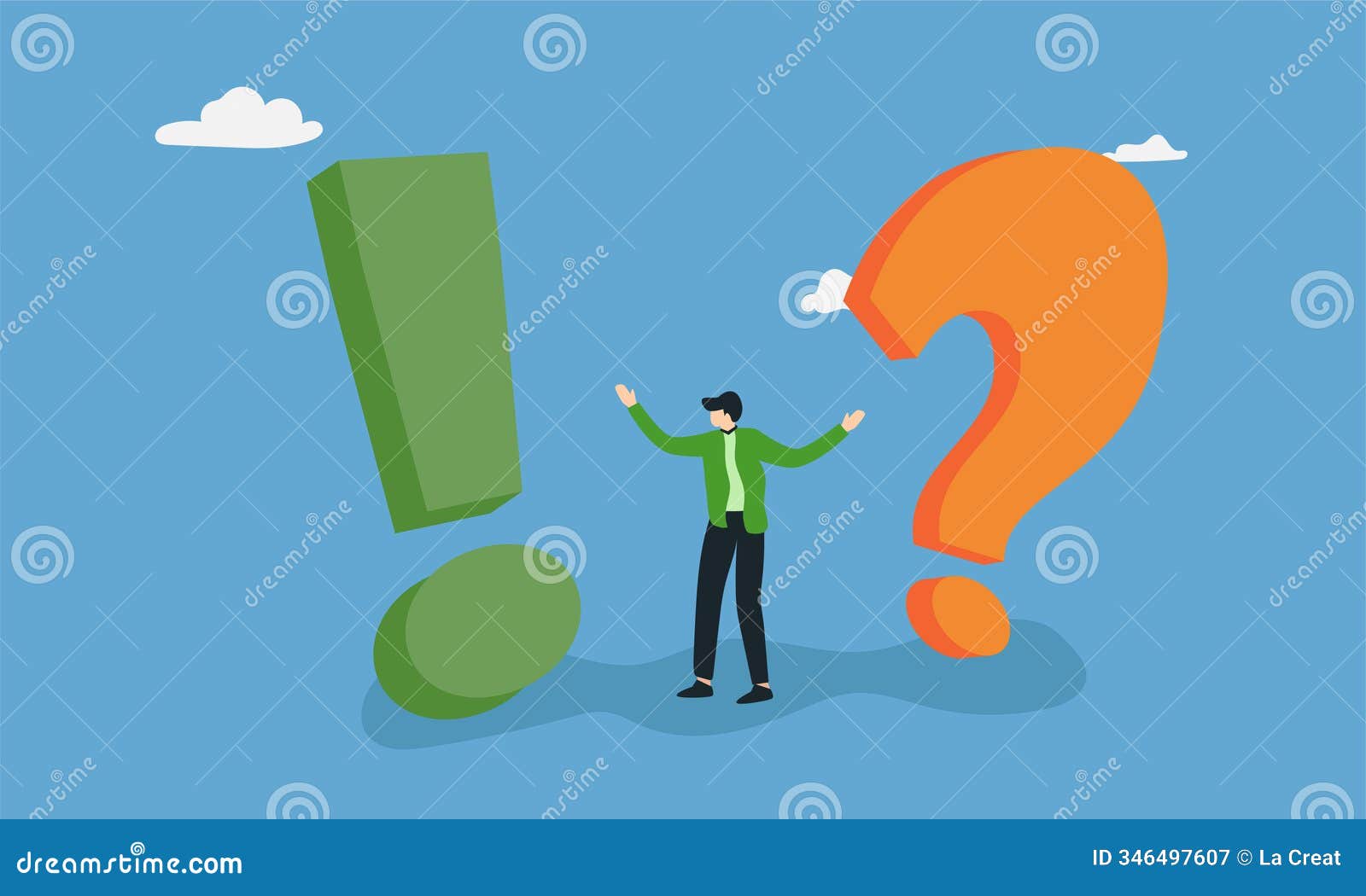 Illustration of Question Marks. Frequently Asked Questions or Problem ...