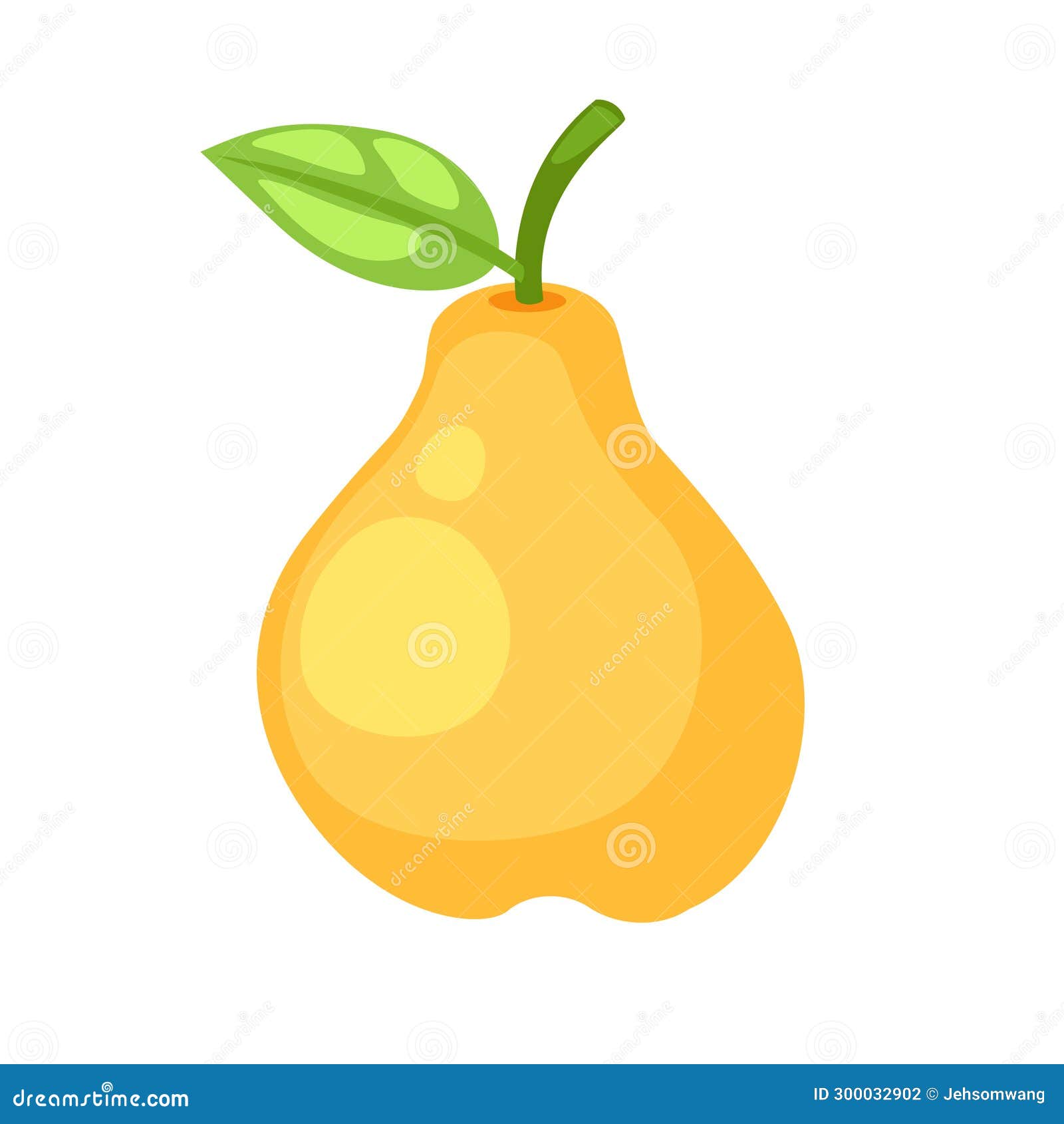 Illustration of Quince White on Background Stock Illustration ...