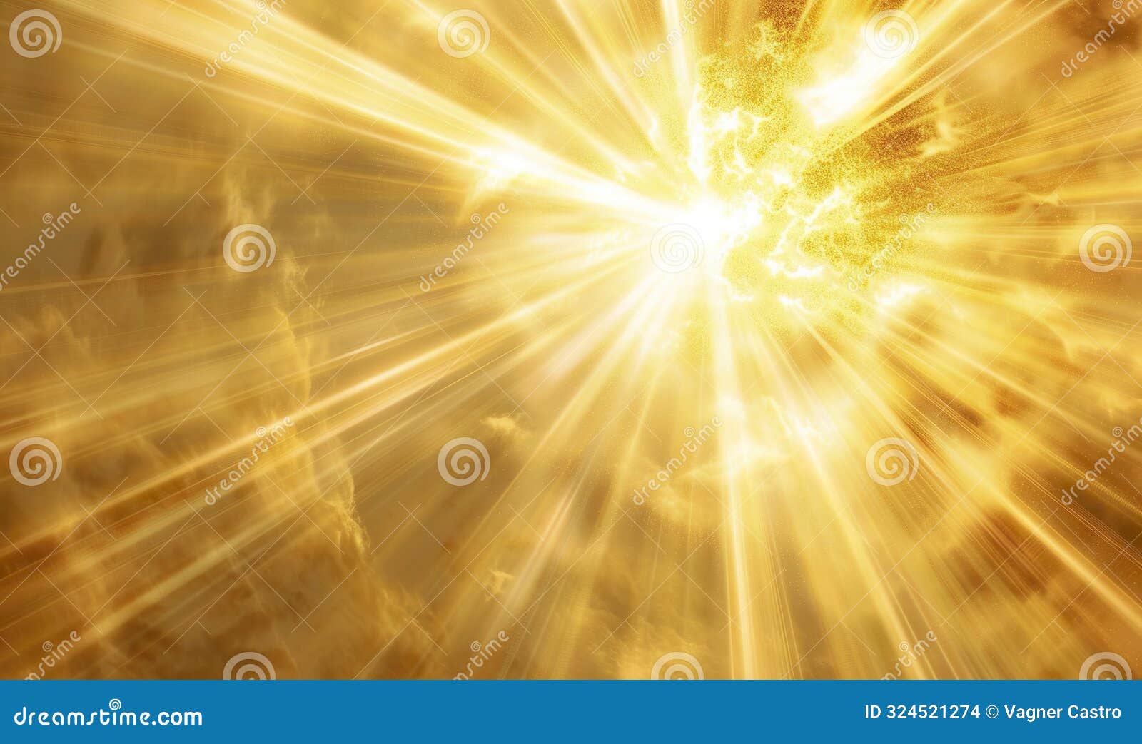 Illustration of Radiant Sun Rays in Abstract Backdrop Stock Illustration - Illustration of ...