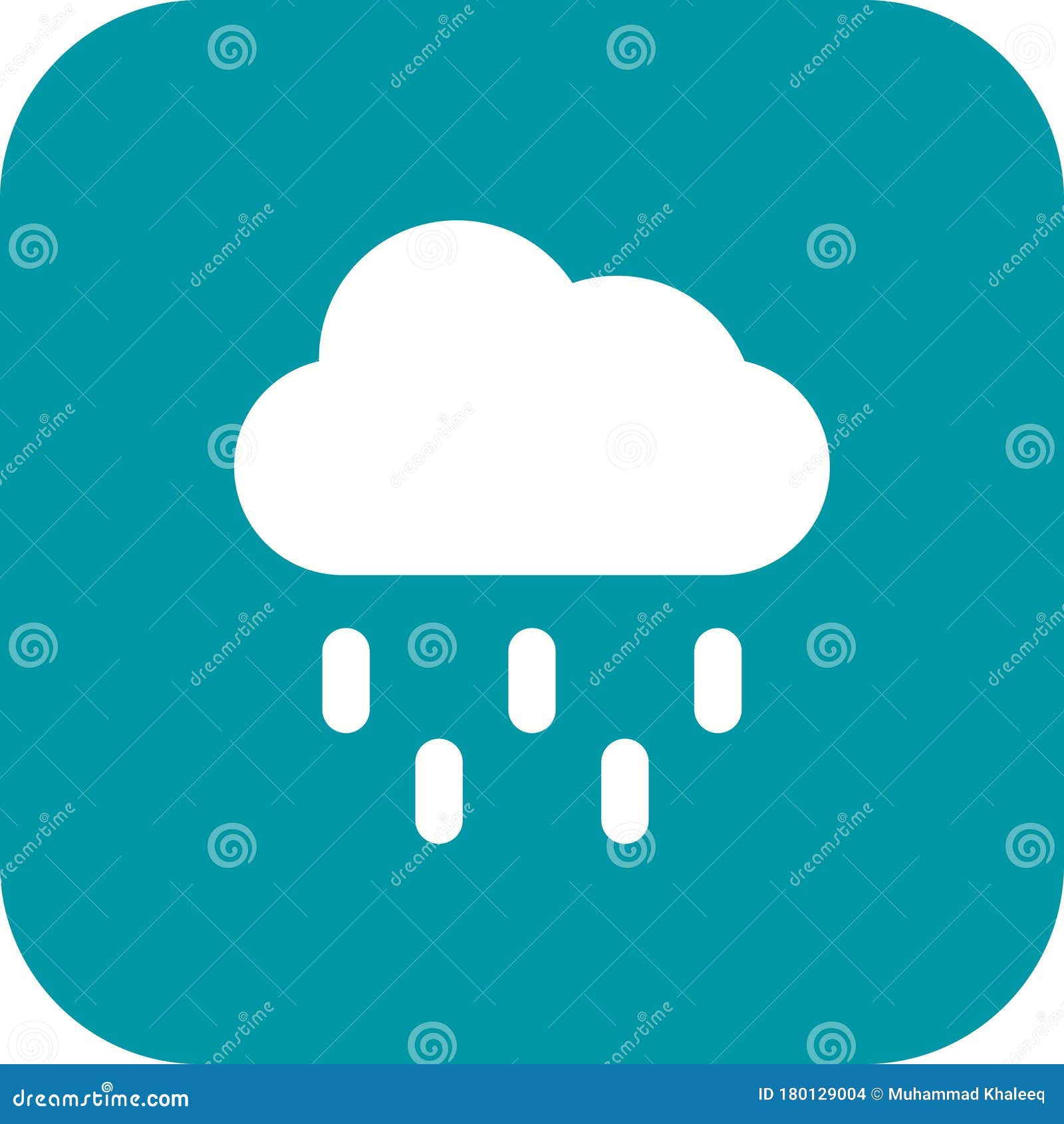 Illustration Rain Icon for Personal and Commercial Use. Stock ...