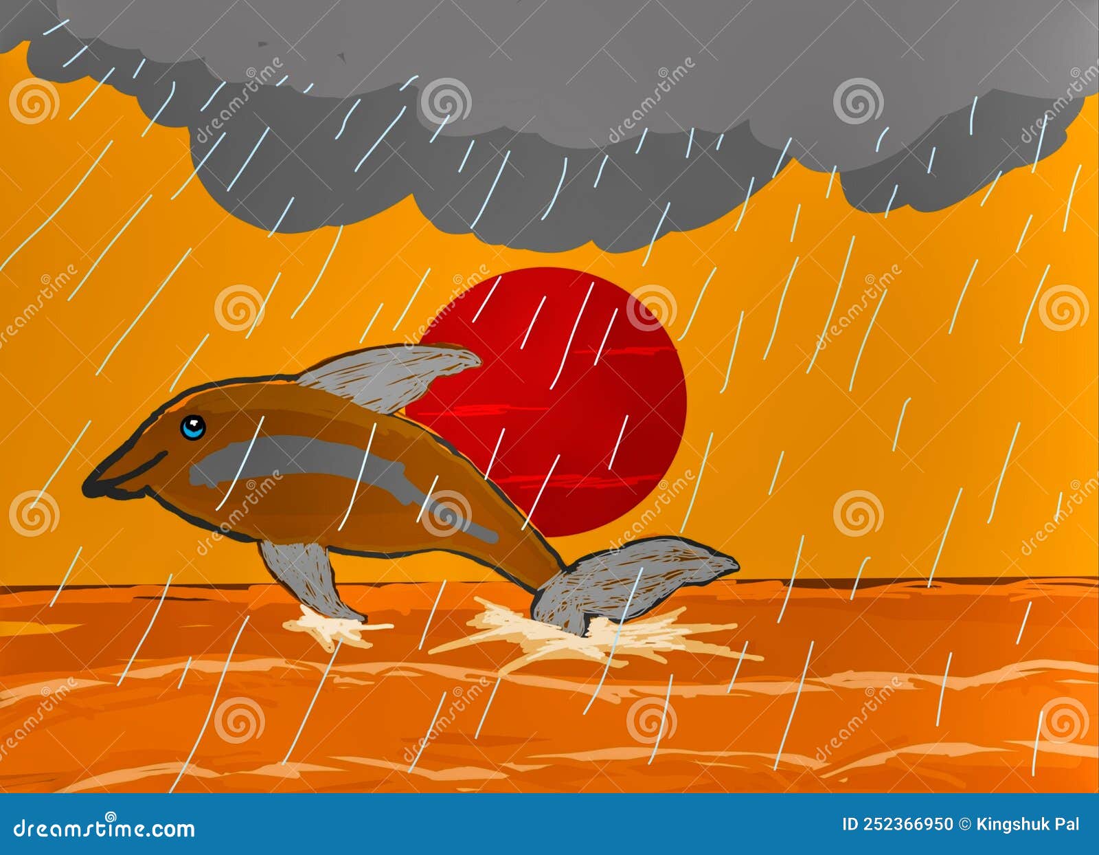 Raining Fish A Phenomenon Where Aquatic Animals, Such As Fih Royalty ...