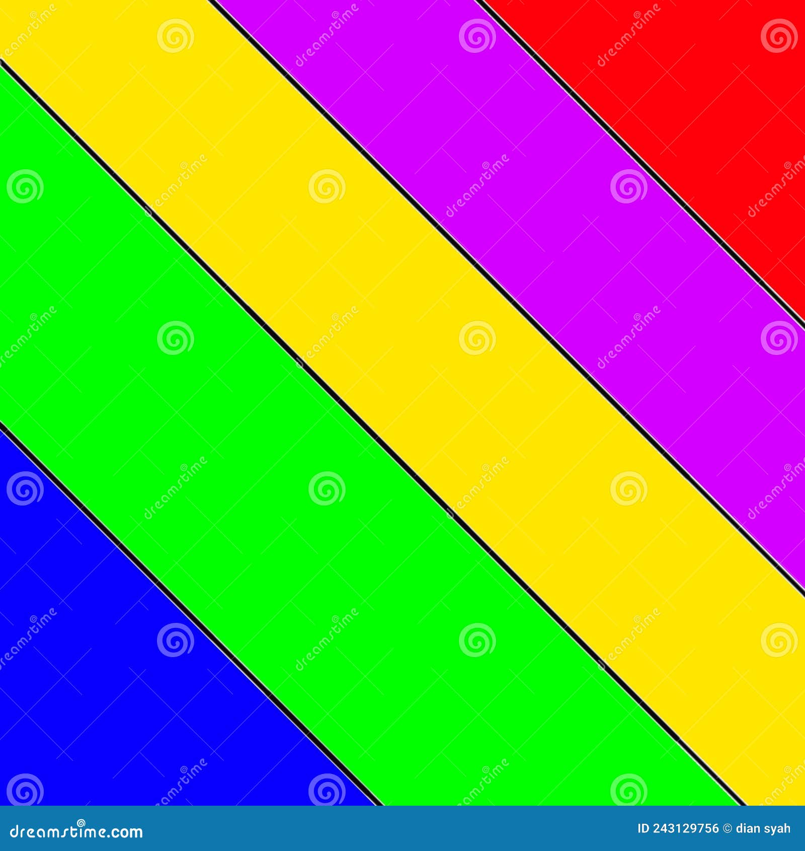 This is an Illustration of a Rainbow Color Line Stock Illustration ...