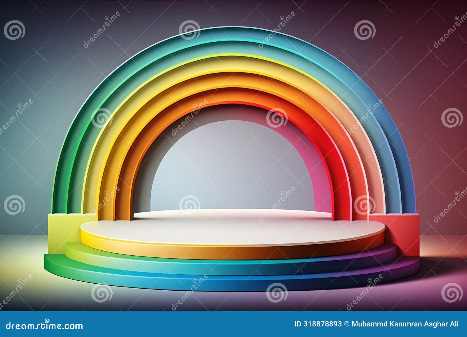 Color Platform Pastel Background Royalty-Free Cartoon | CartoonDealer ...