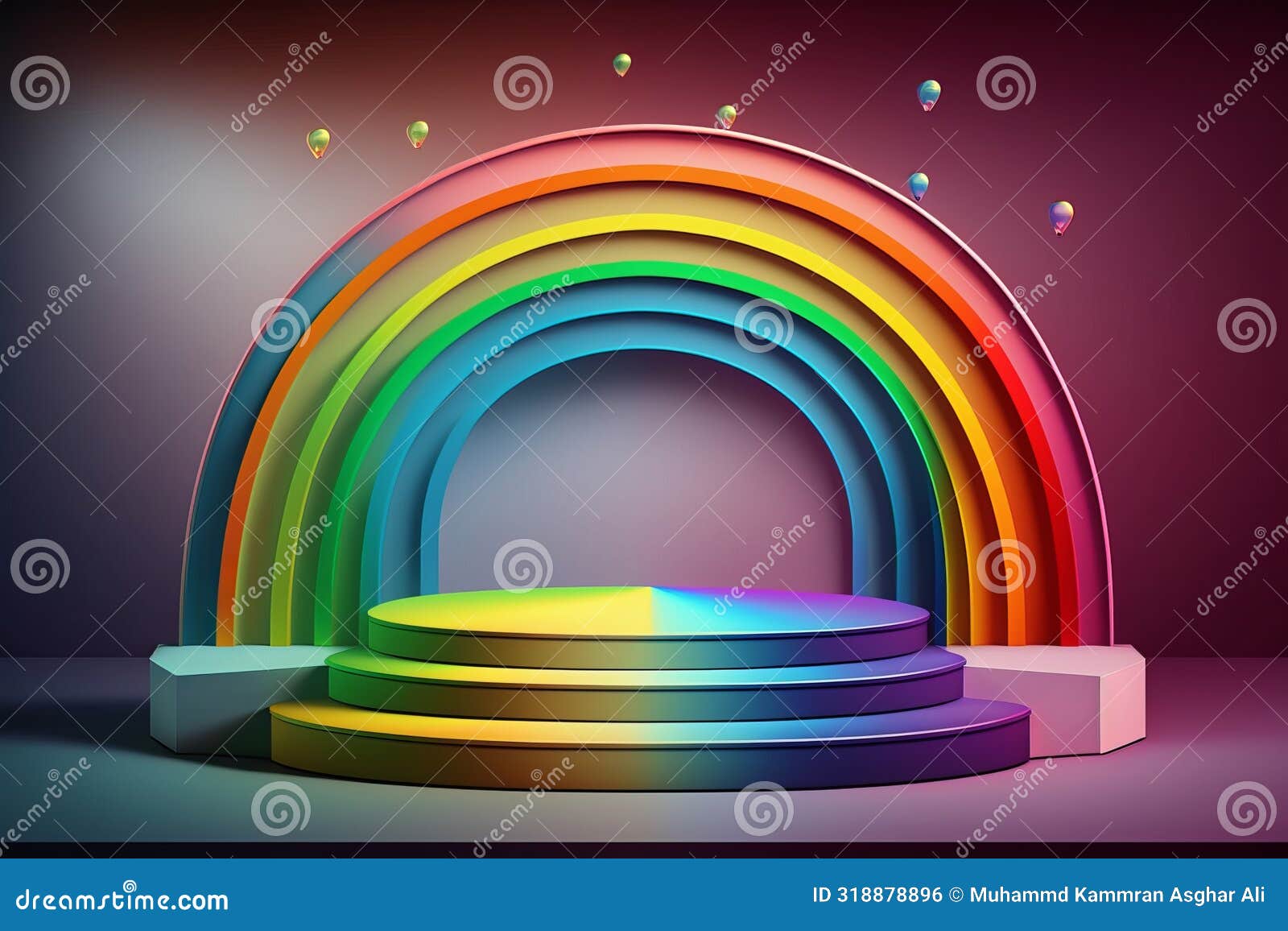 Color Platform Pastel Background Royalty-Free Cartoon | CartoonDealer ...