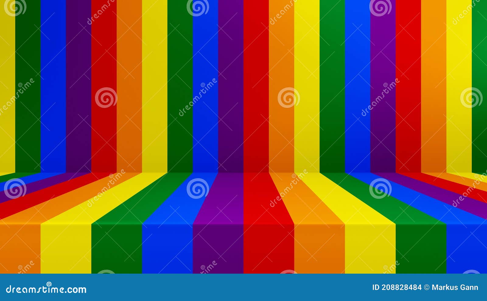 Rainbow Colors Studio Stage Background Stock Illustration ...