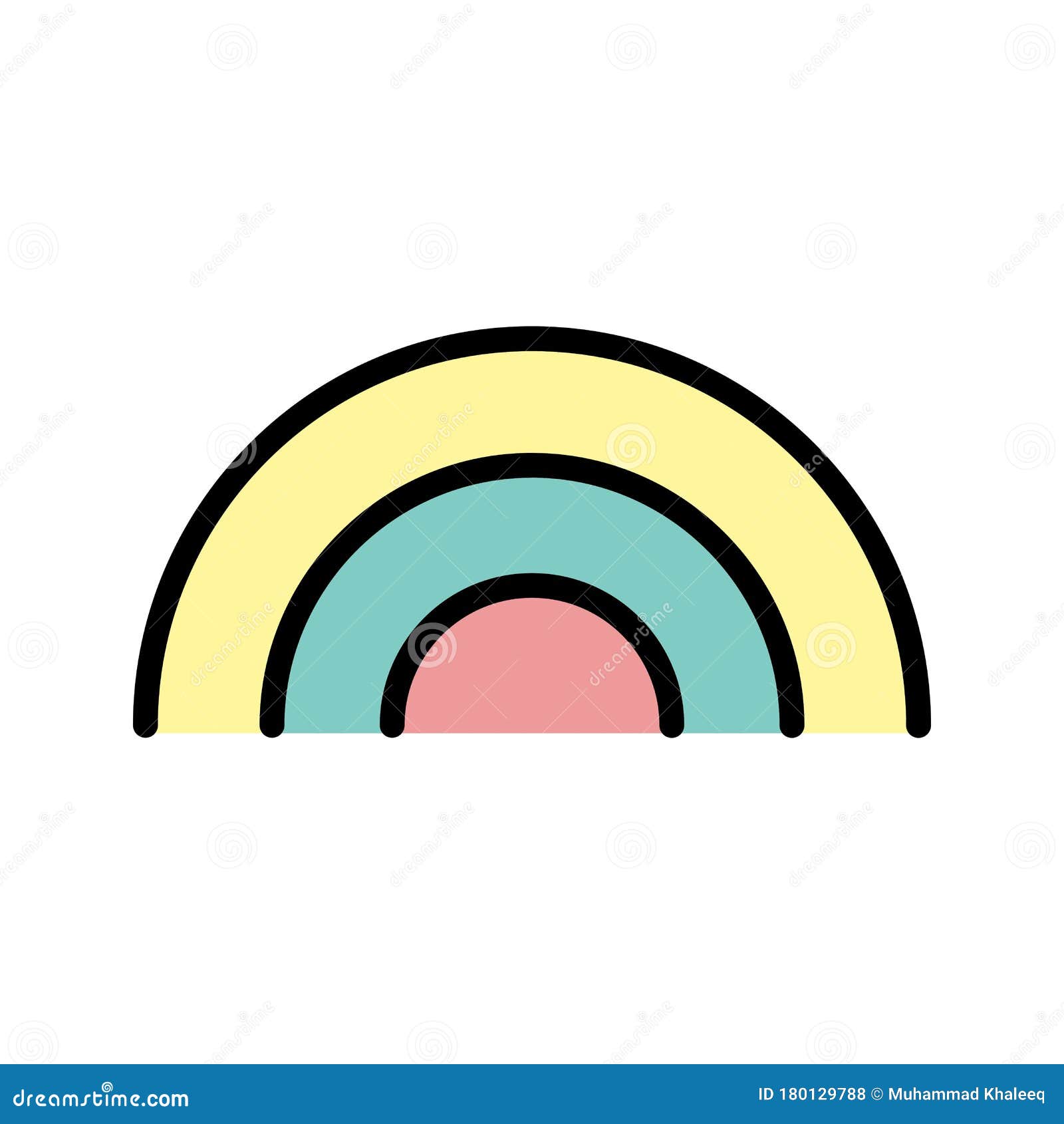 Illustration Rainbow Icon for Personal and Commercial Use. Stock ...