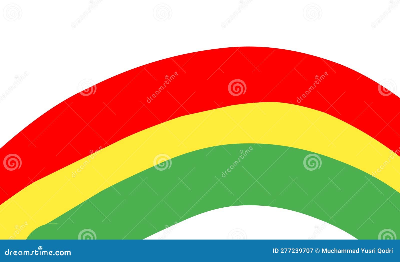 Illustration of Rainbow in Spring after Rain Stock Vector ...