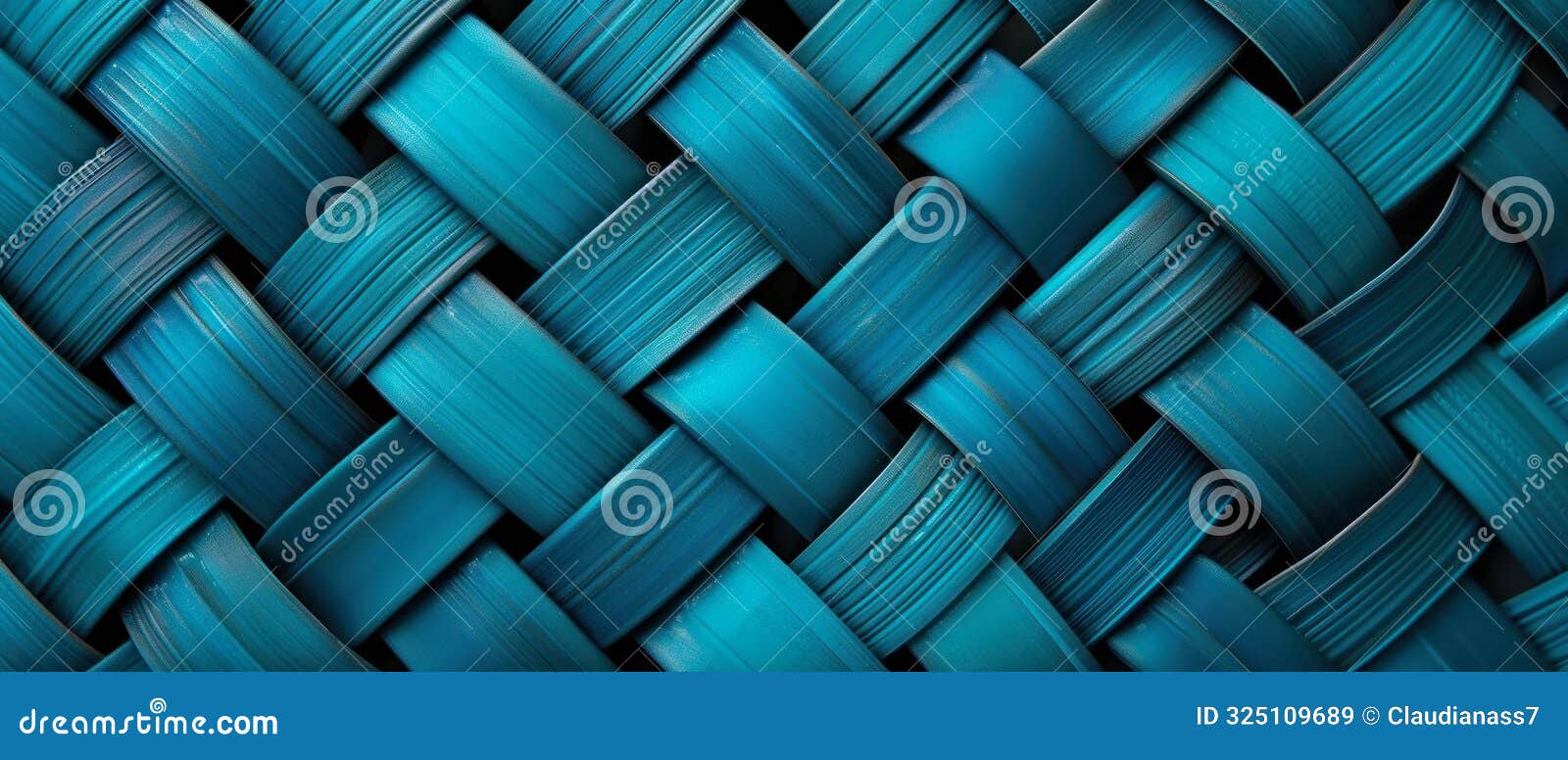 Illustration of Rattan Pattern As Picture Background in Blue Color ...