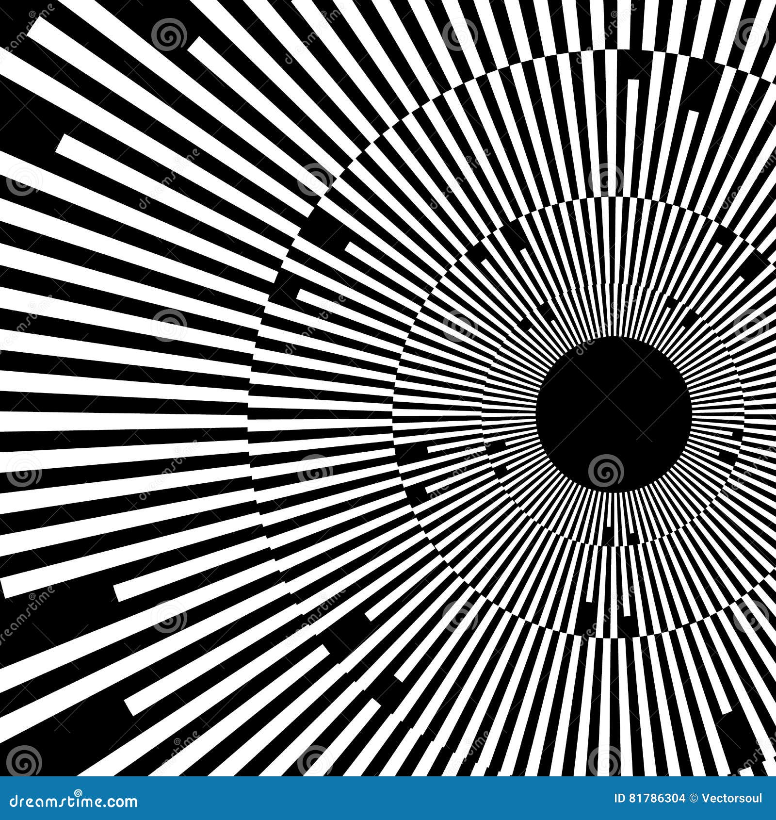 Illustration with Rays, Beams, Radial - Radiating Lines. Abstrac Stock ...