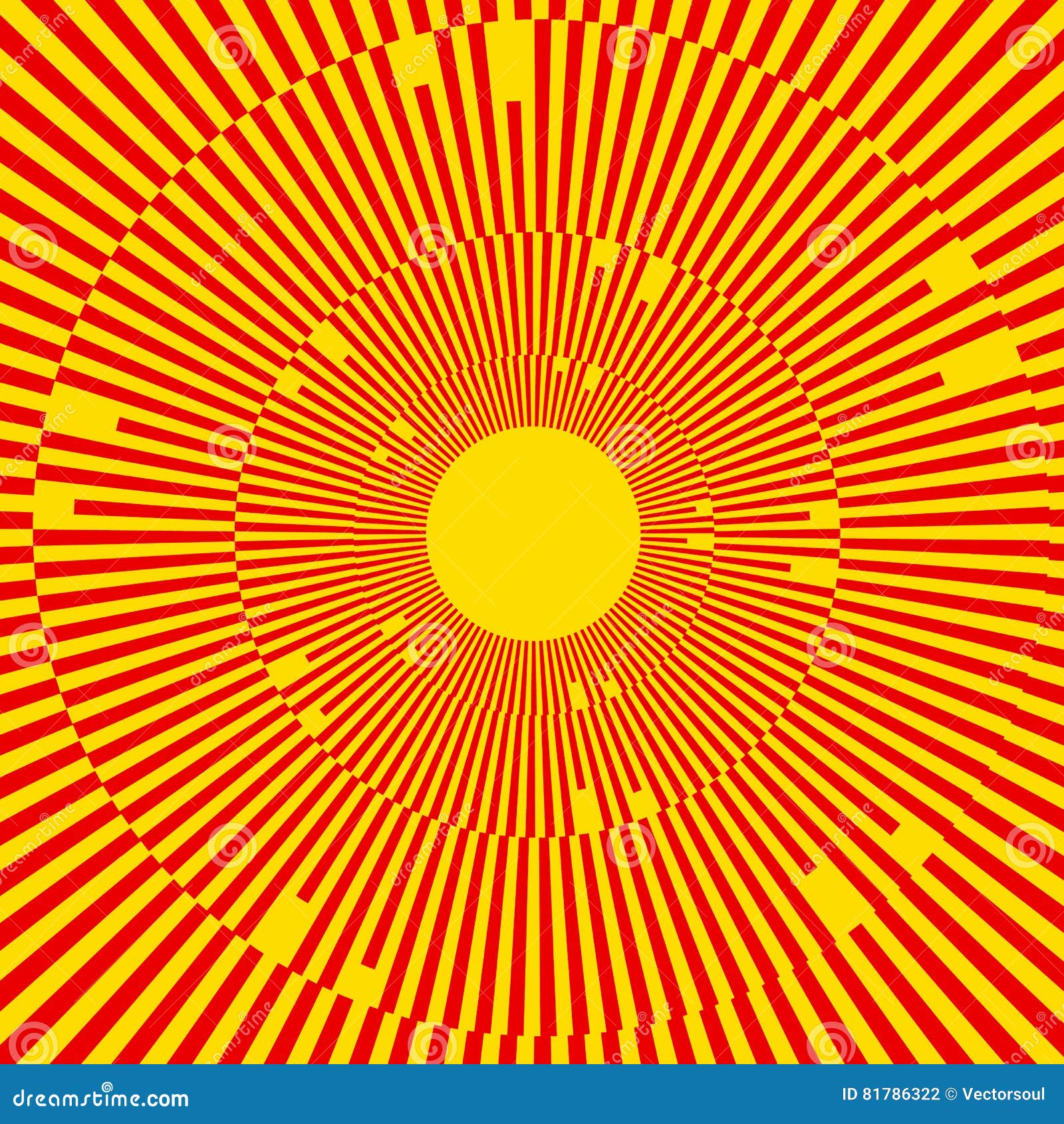 Illustration with Rays, Beams, Radial - Radiating Lines. Abstract Stock ...