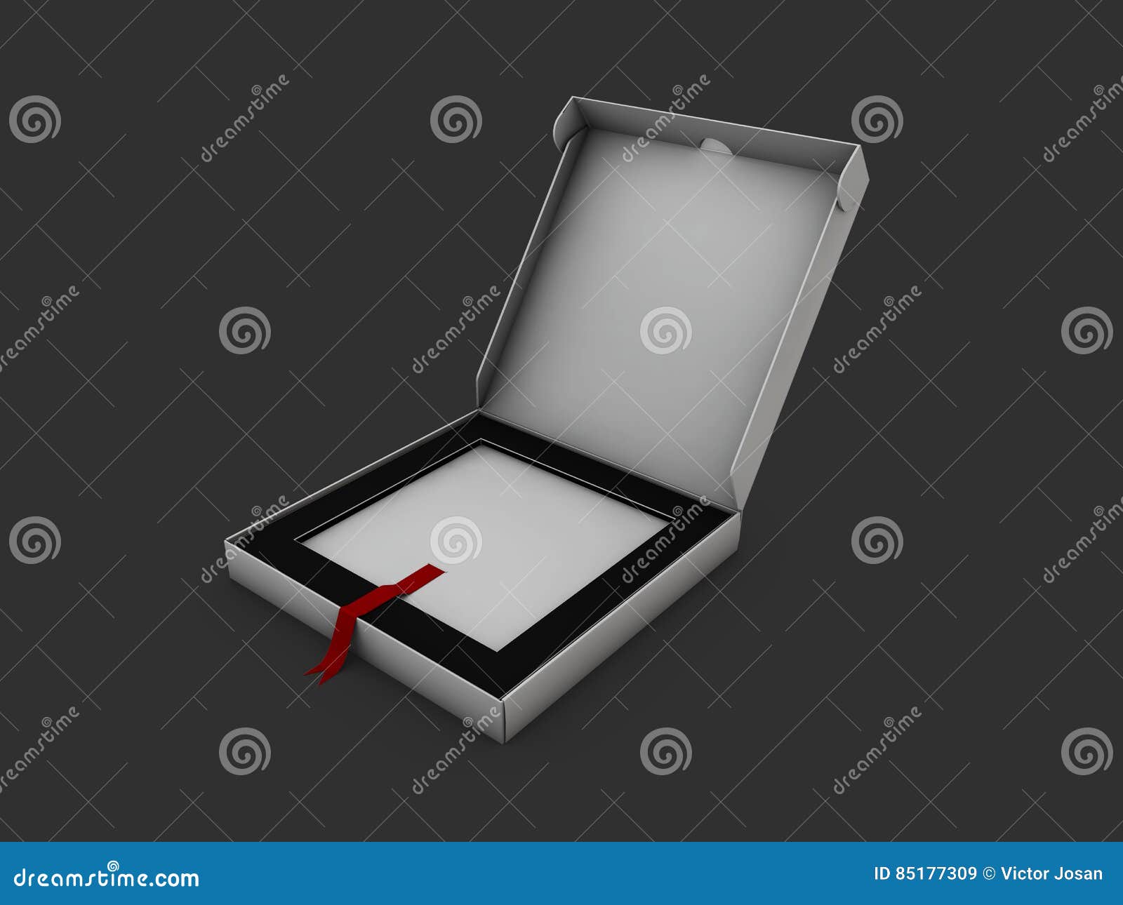 Illustration of Realistic Empty Box with One Section for Your Product ...