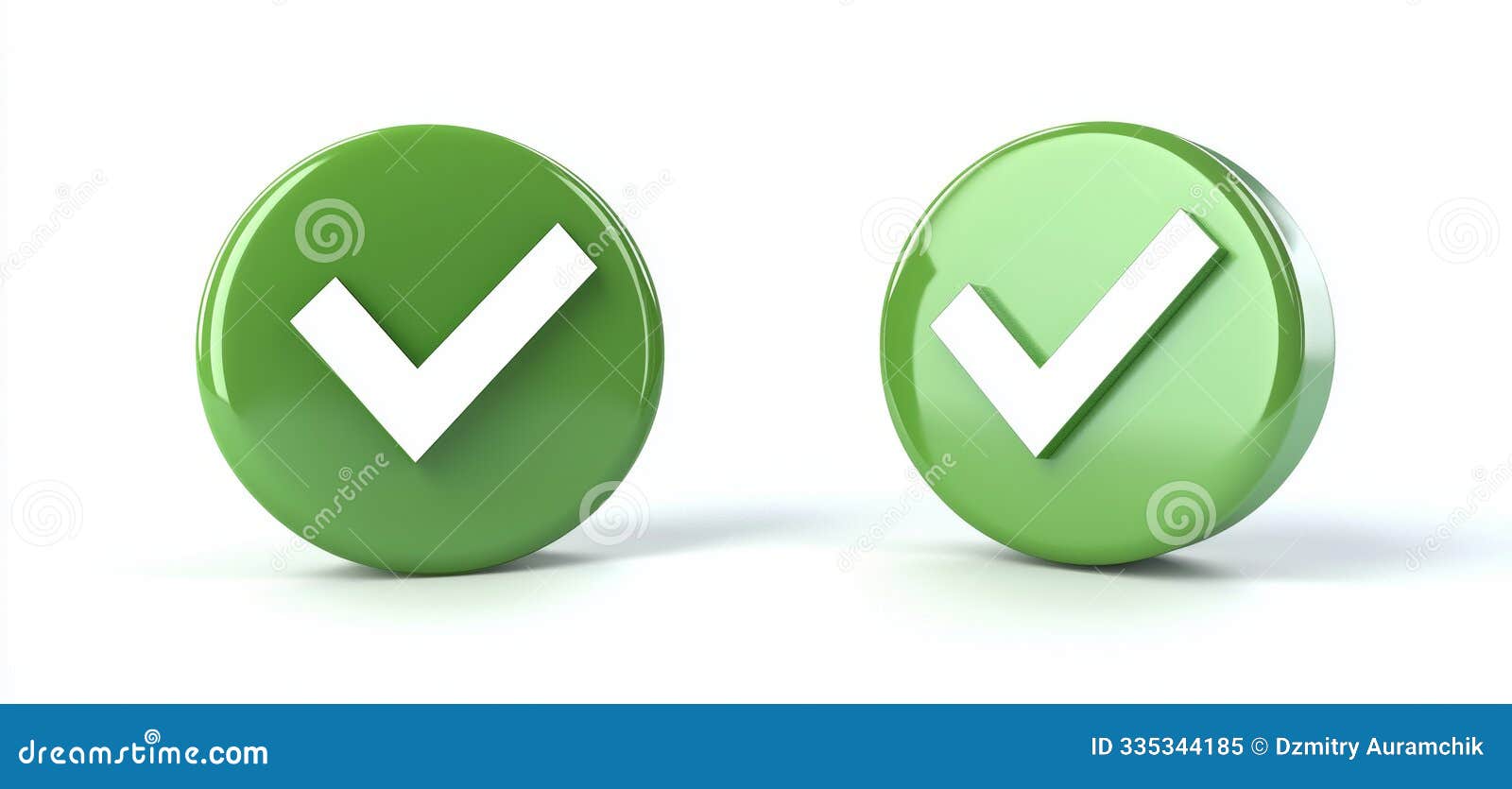 An Illustration Of A Realistic Green Checkmark On A Transparent ...