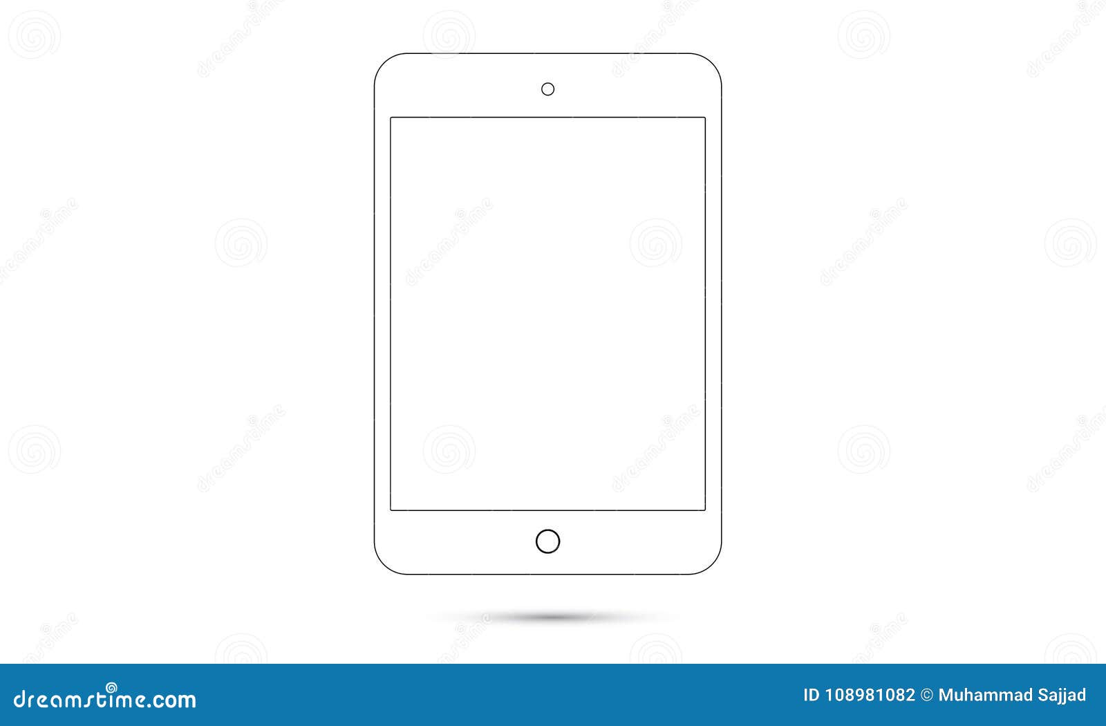 Vector Android Ipad Realistic Android Tablet Stock Vector ...