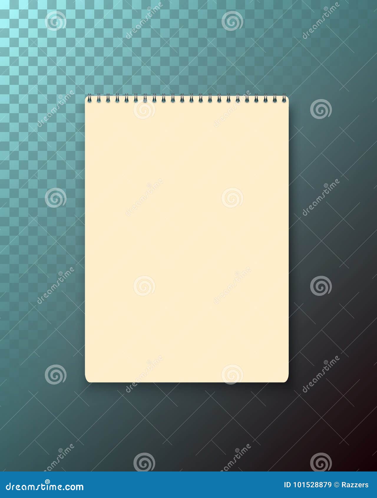 Realistic Vector Black Notepad Template Icon Stock Vector ...